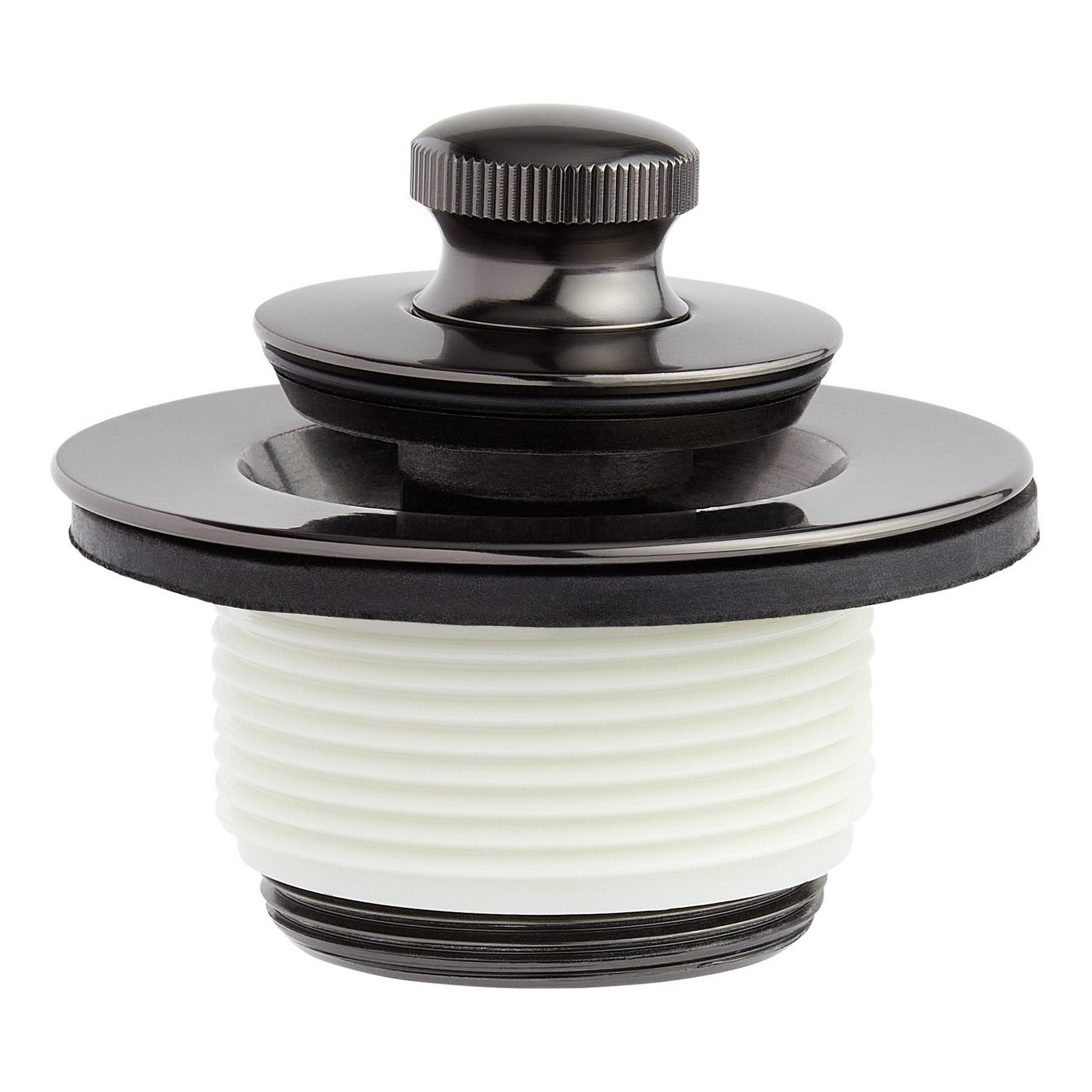 Lift & Turn Tub Drain with Adapter Sleeve - Gunmetal | Signature Hardware