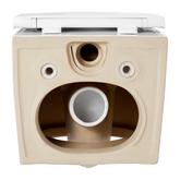 Arnelle Dual-Flush Wall-Mount Elongated Toilet with In-Wall Carrier ...