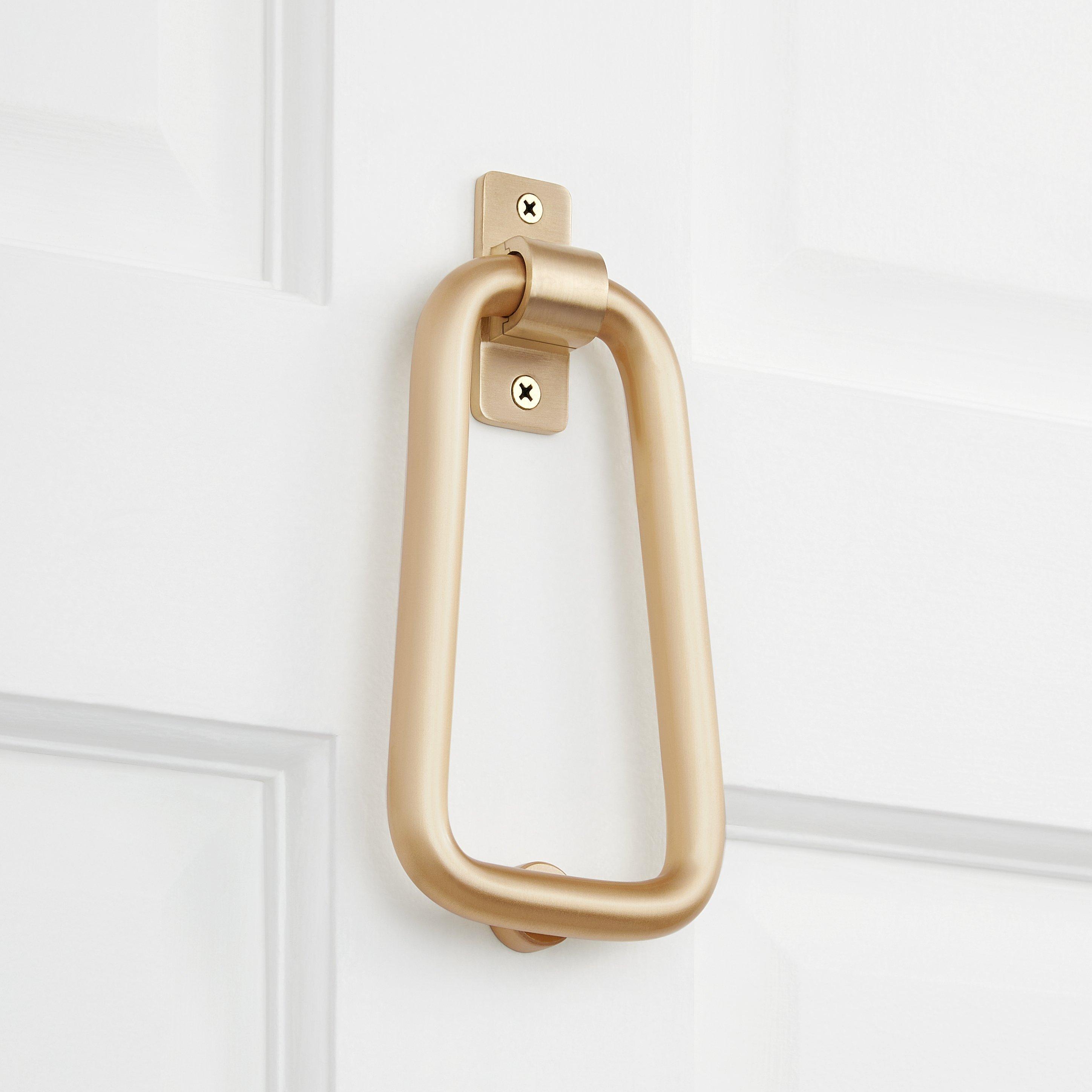 Bell-Shaped Brass Door Knocker - Satin Brass | Signature Hardware
