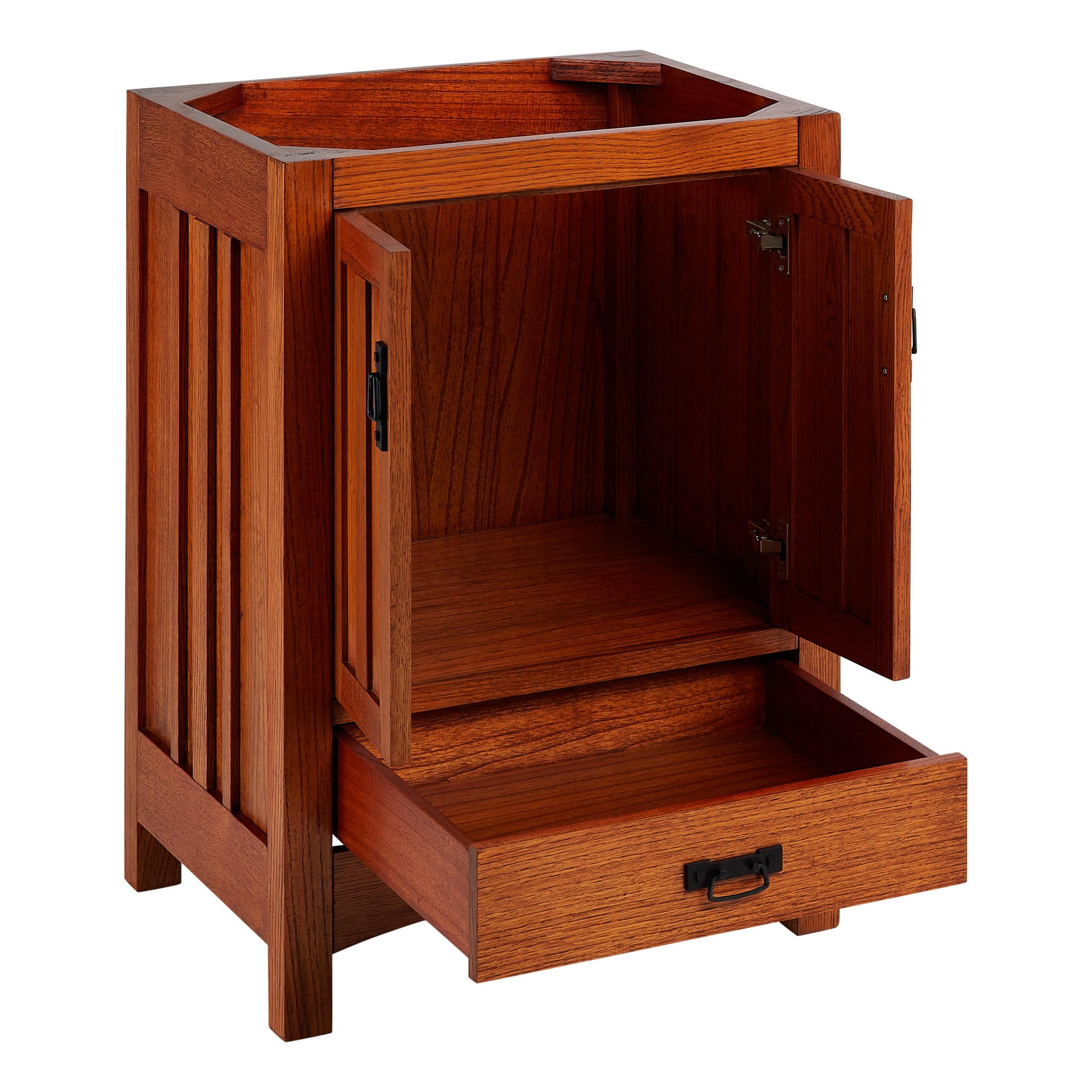 24" Maybeck Vanity - Tinted Oak - Vanity Cabinet Only | Signature Hardware