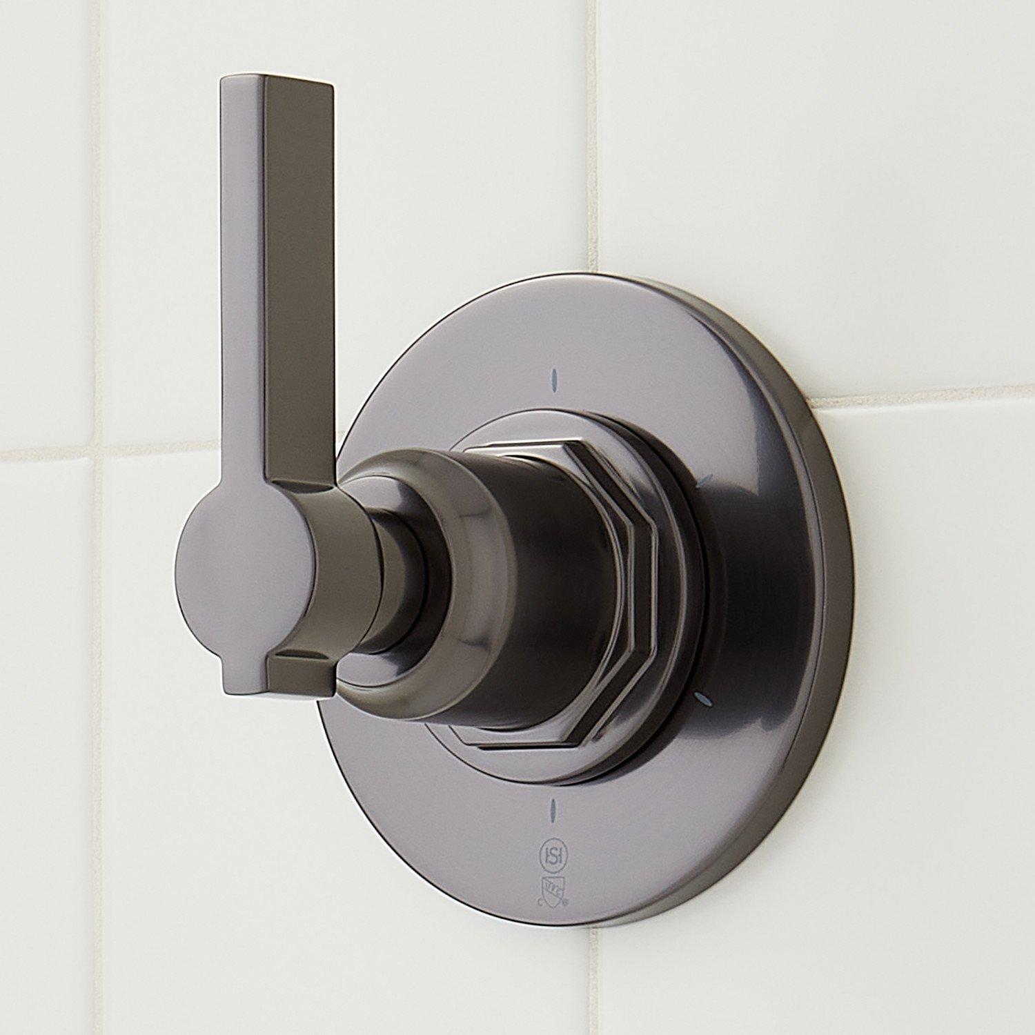 Greyfield In-Wall Shower Diverter Trim - Gunmetal | Signature Hardware