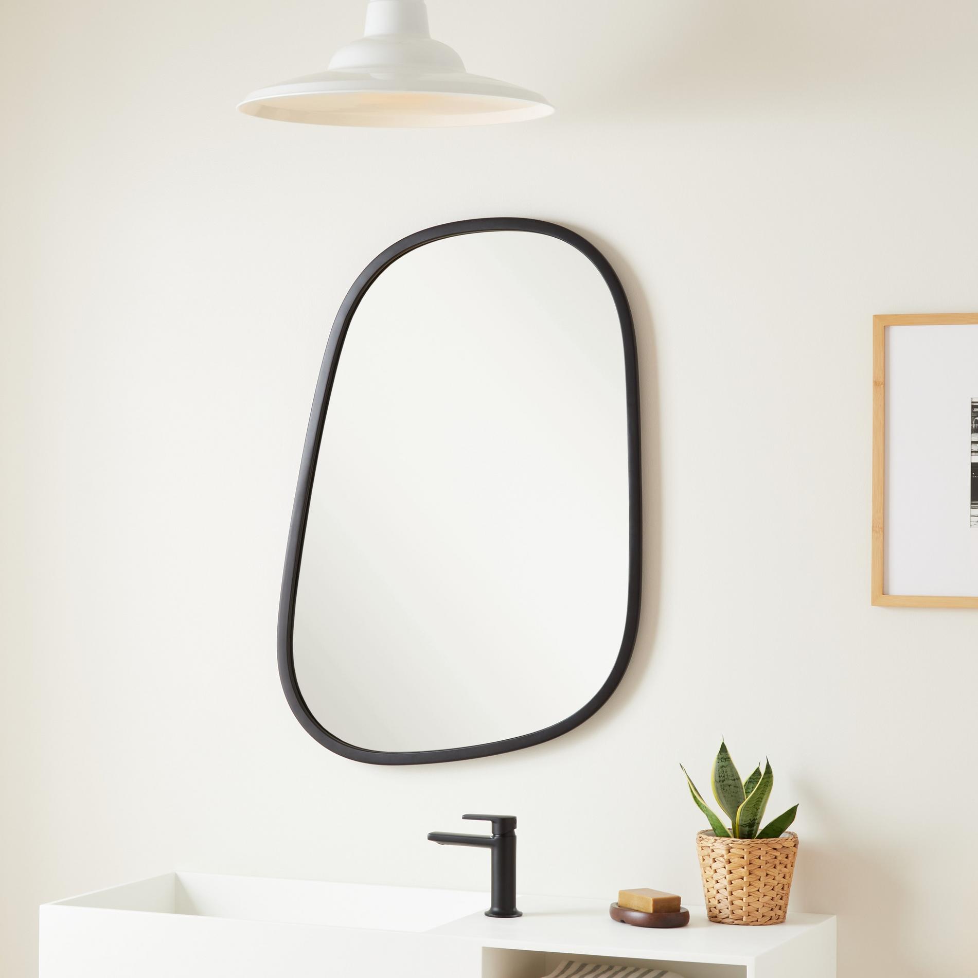 Amburgey Asymmetrical Decorative Vanity Mirror | Signature Hardware