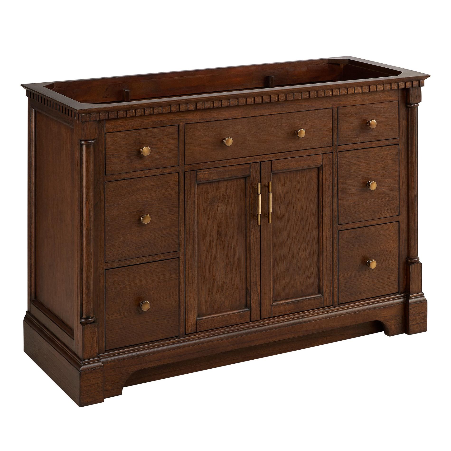 48" Claudia Vanity - Antique Coffee - Vanity Cabinet Only | Signature ...