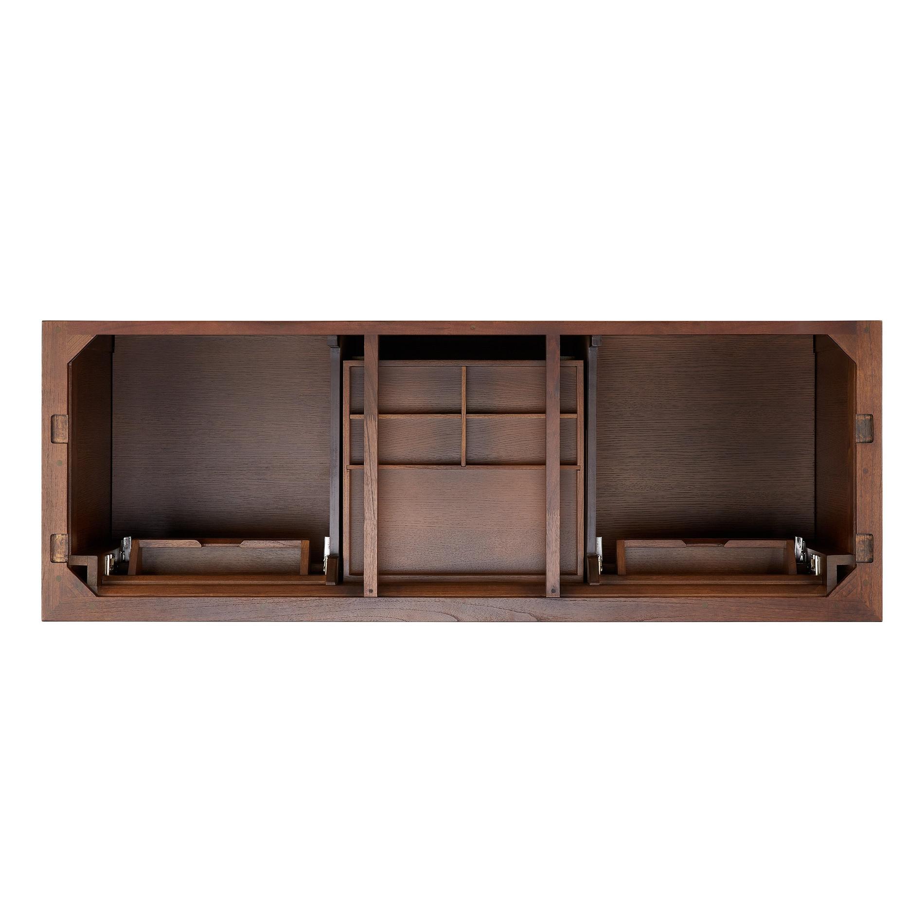 60" Claudia Dbl Vanity - Antique Coffee with Rect Undermount Sinks ...