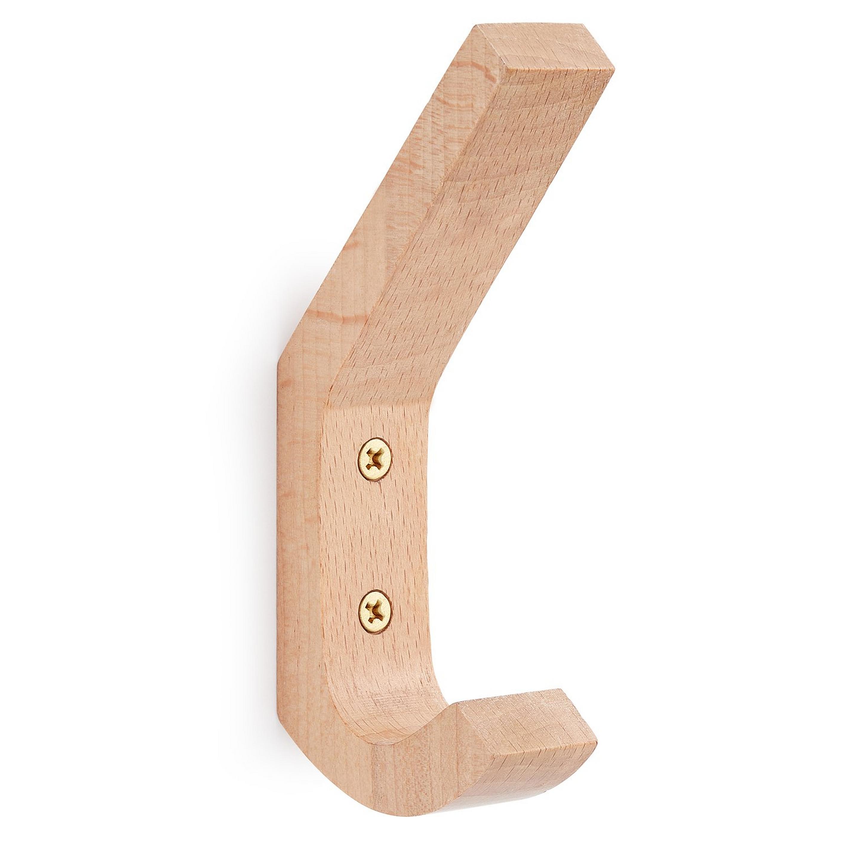 Larona Wooden Double Hook - Honey | Signature Hardware