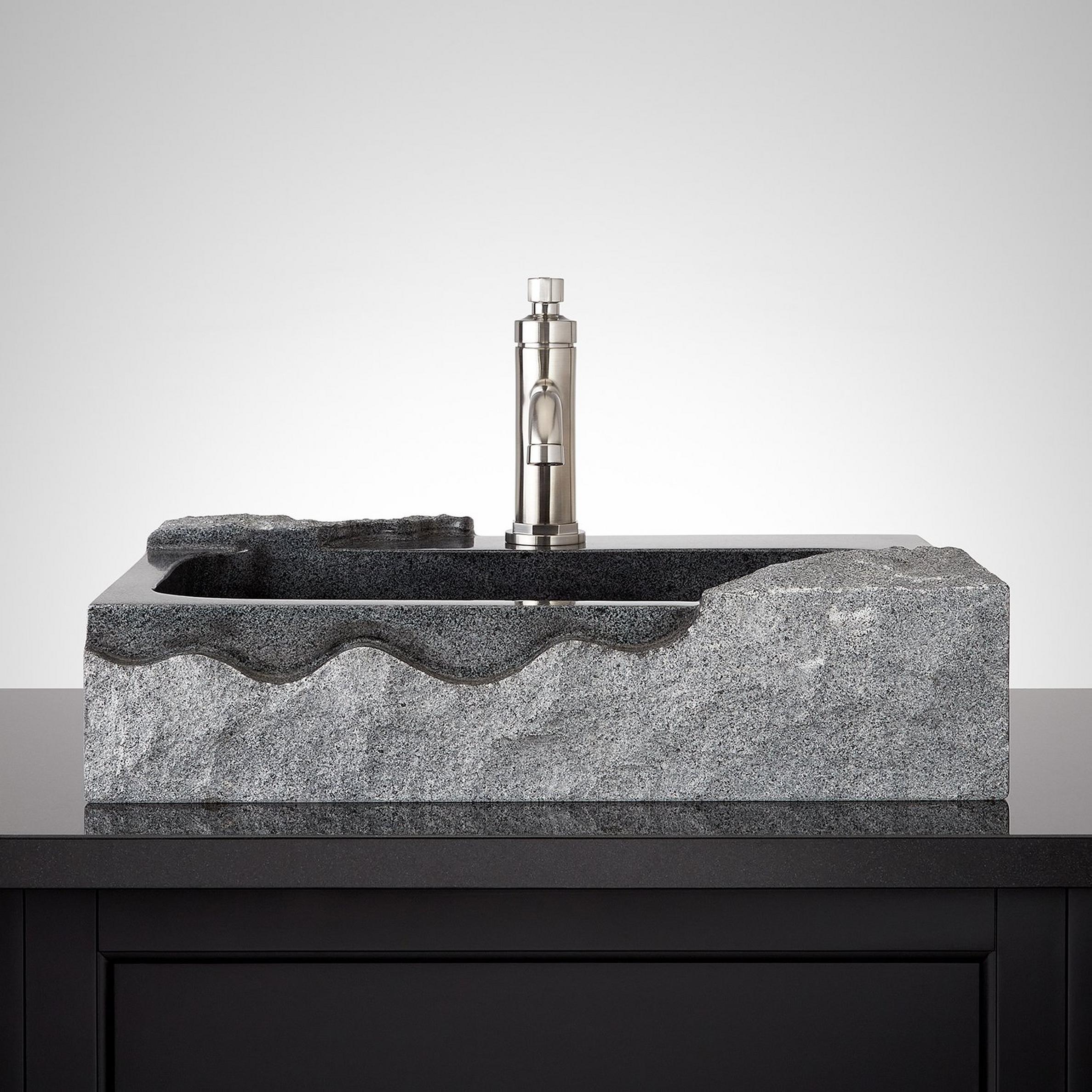 Ardwick Rectangular Granite Vessel Sink - Blue Gray | Signature Hardware