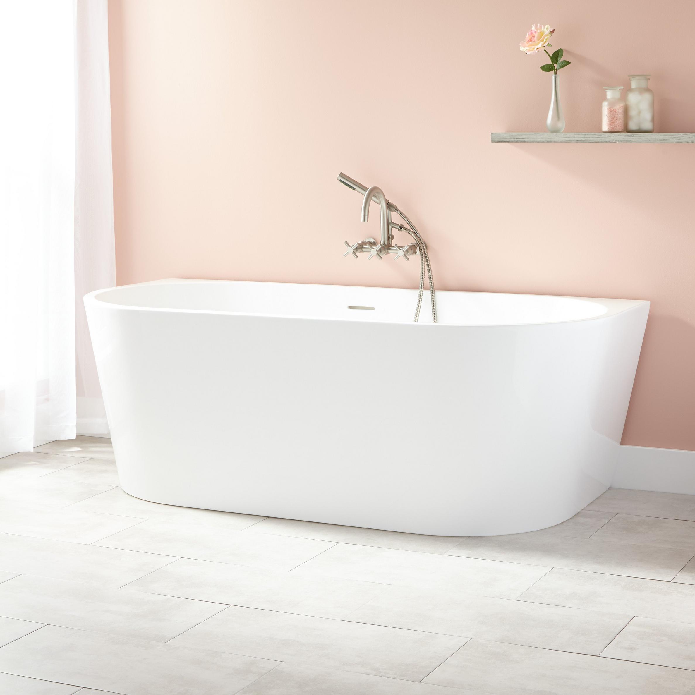 59" Arrington Acrylic Freestanding Tub with Foam | Signature Hardware