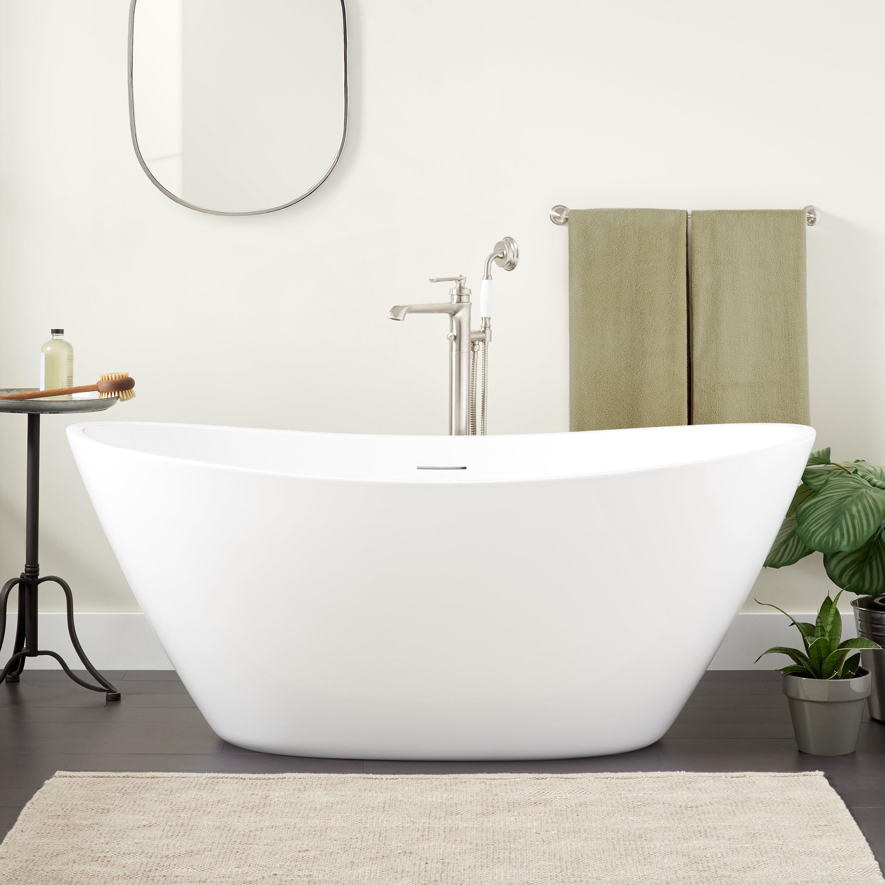 66" Treece Acrylic Freestanding Tub with Foam | Signature Hardware