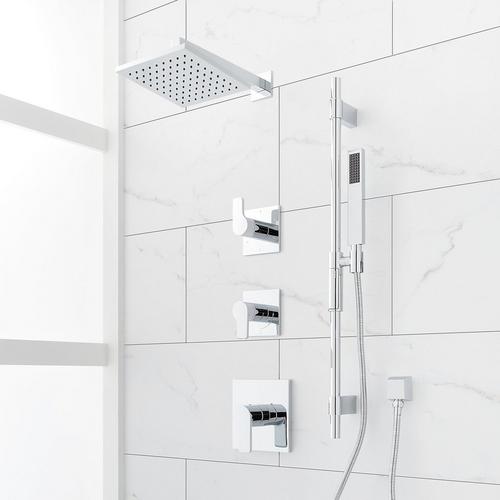 Gooseneck Shower Conversion Kit with Hand Shower - 60" x 27" D Style ...