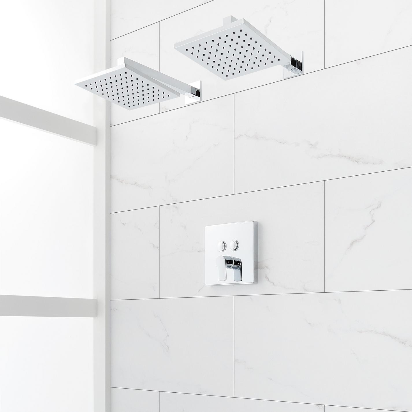 Hibiscus Simple Select Shower System with Dual Showerheads | Signature ...
