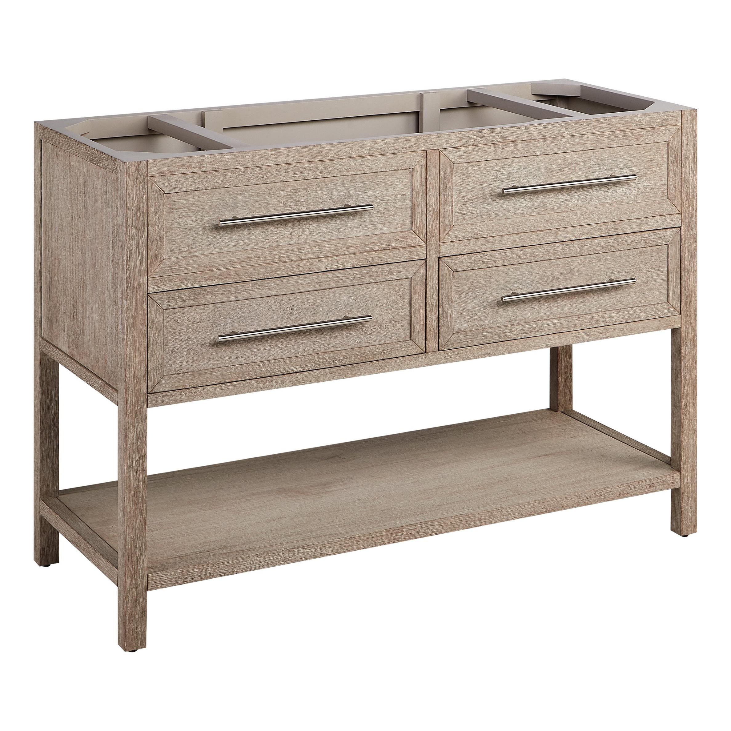 48" Robertson Console Vanity with Rectangular Undermount Sink - Brushed ...