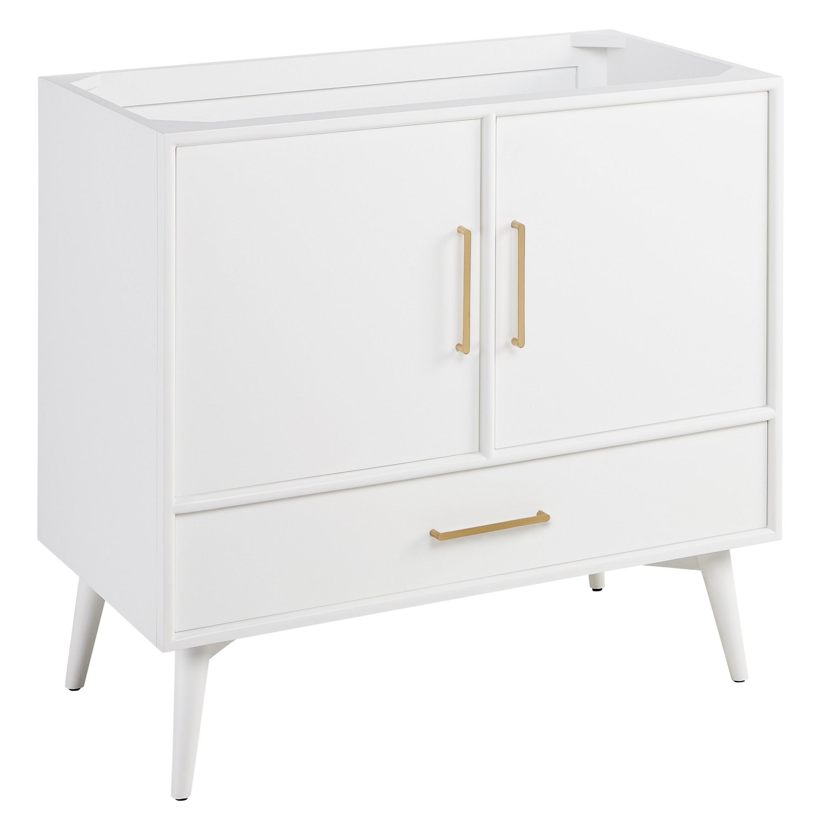 36" Novak Vanity with Undermount Sink - Bright White | Signature Hardware