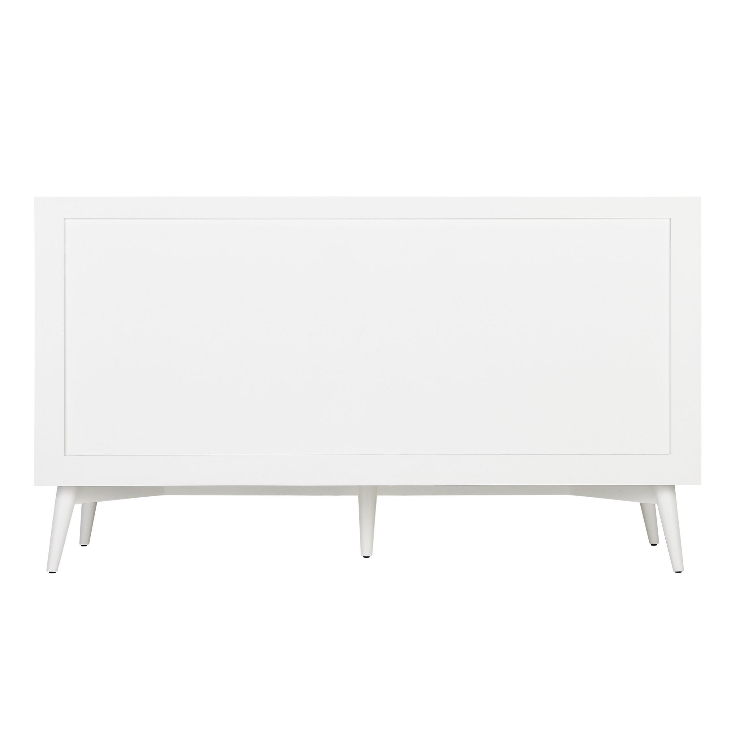 60" Novak Vanity with Rectangular Undermount Sinks - Bright White ...