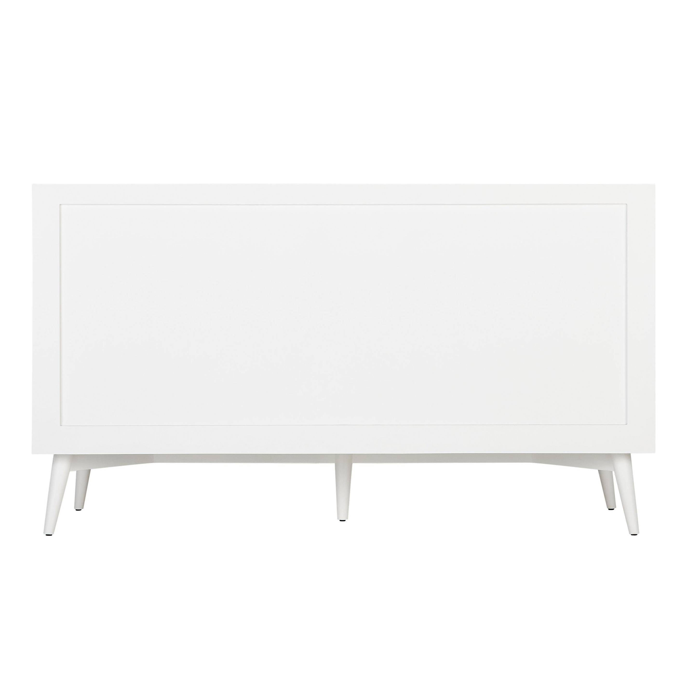 60" Novak Vanity with Rectangular Undermount Sinks - Bright White ...