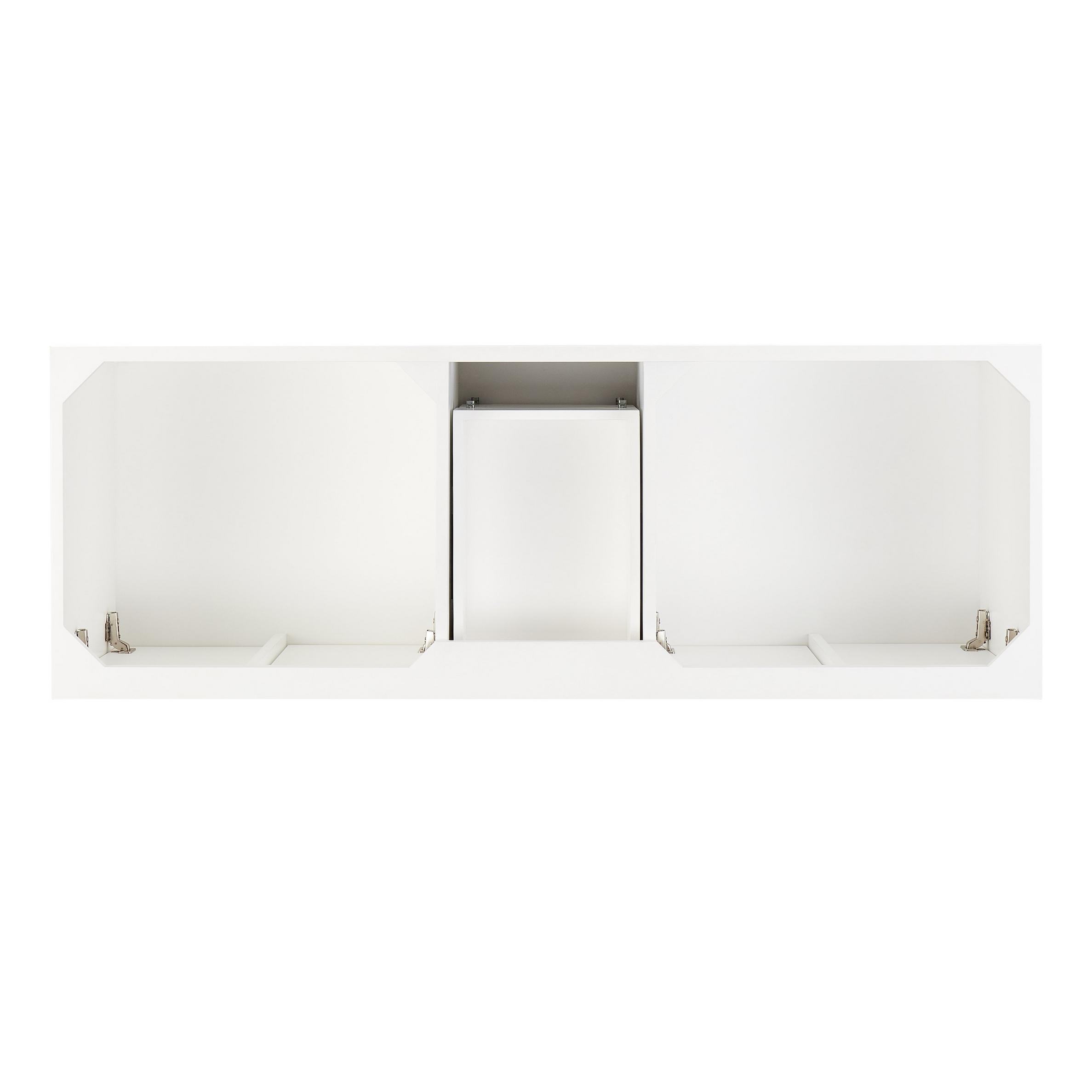 60" Novak Vanity with Rectangular Undermount Sinks - Bright White ...
