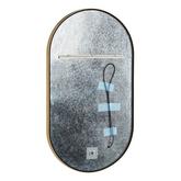 24" Faysel Oval Lighted Mirror - Satin Gold | Signature Hardware