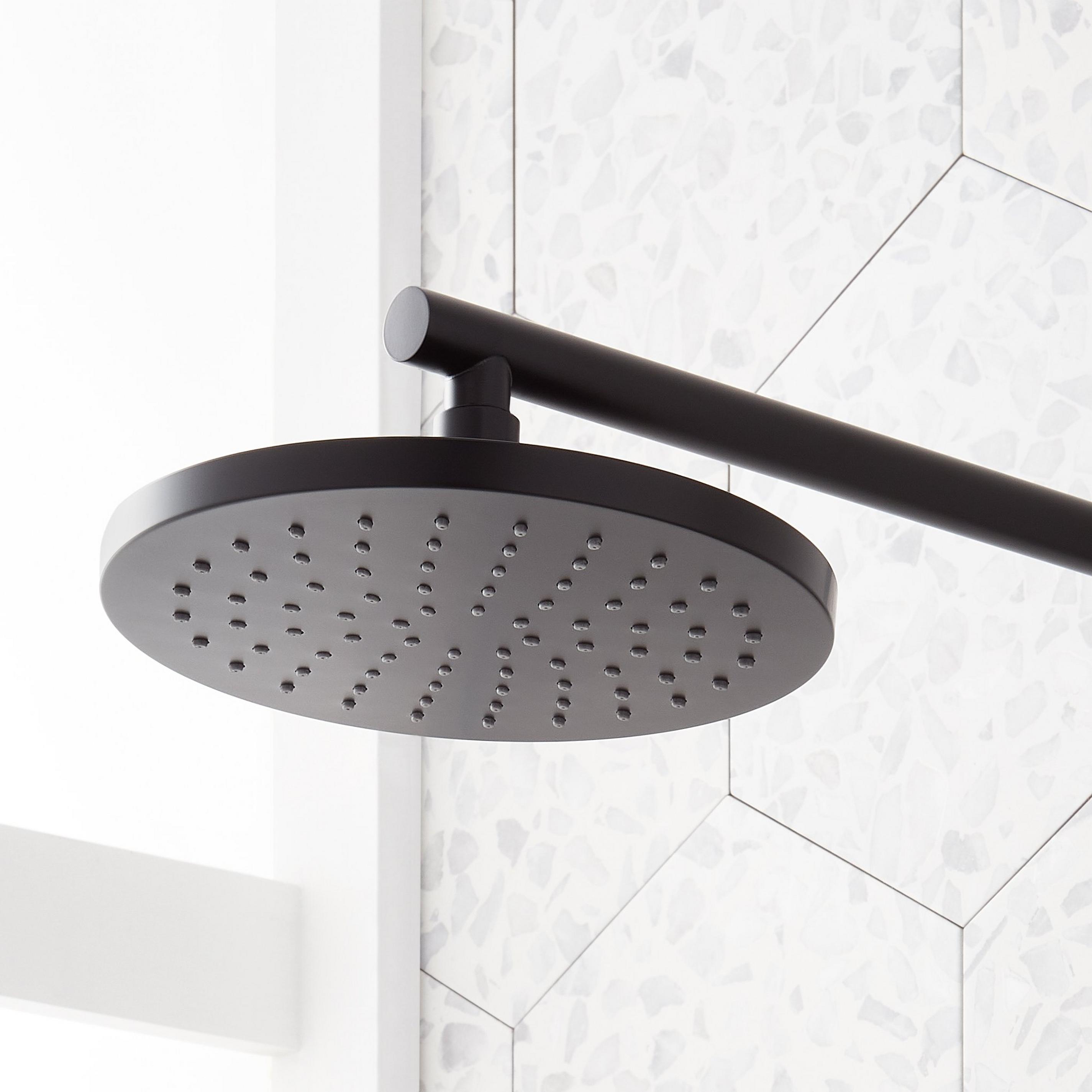 Retrofit Exposed Pipe Shower Set - Matte Black | Signature Hardware