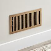 Modern Solid Brass Floor/Wall Register - Antique Brass - 4" X 12" (5-1/ ...
