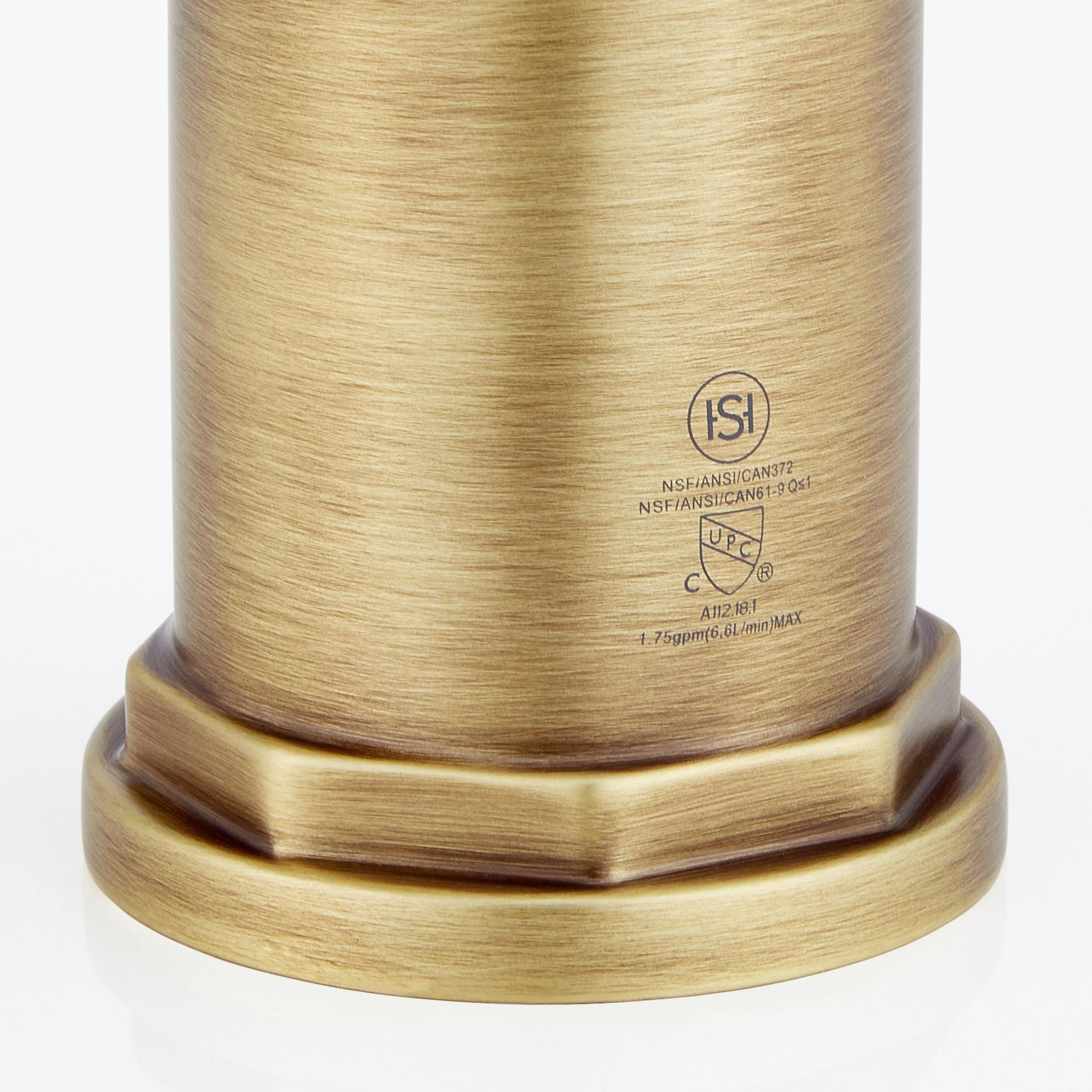 Greyfield Single-Hole Pull-Down Bar Faucet - Aged Brass | Signature ...