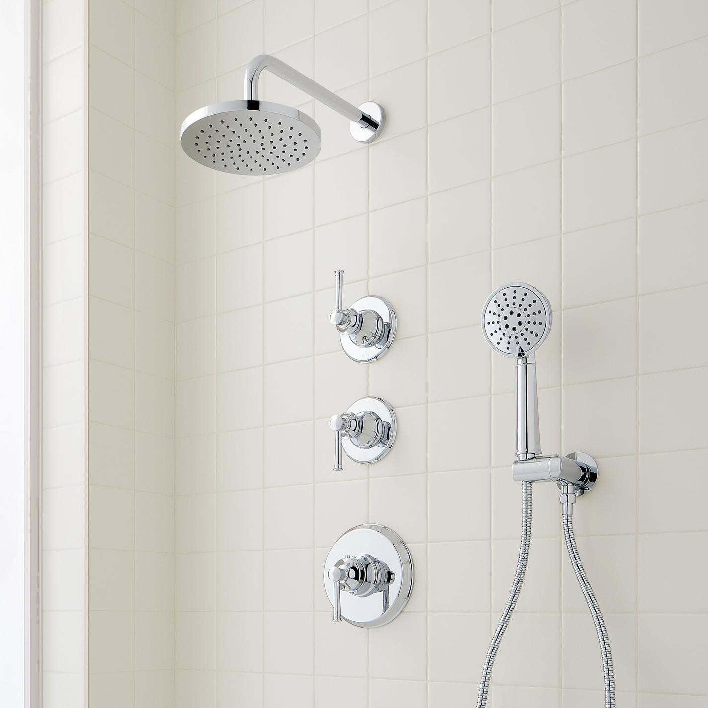 Beasley Thermostatic Shower System with Hand Shower | Signature Hardware