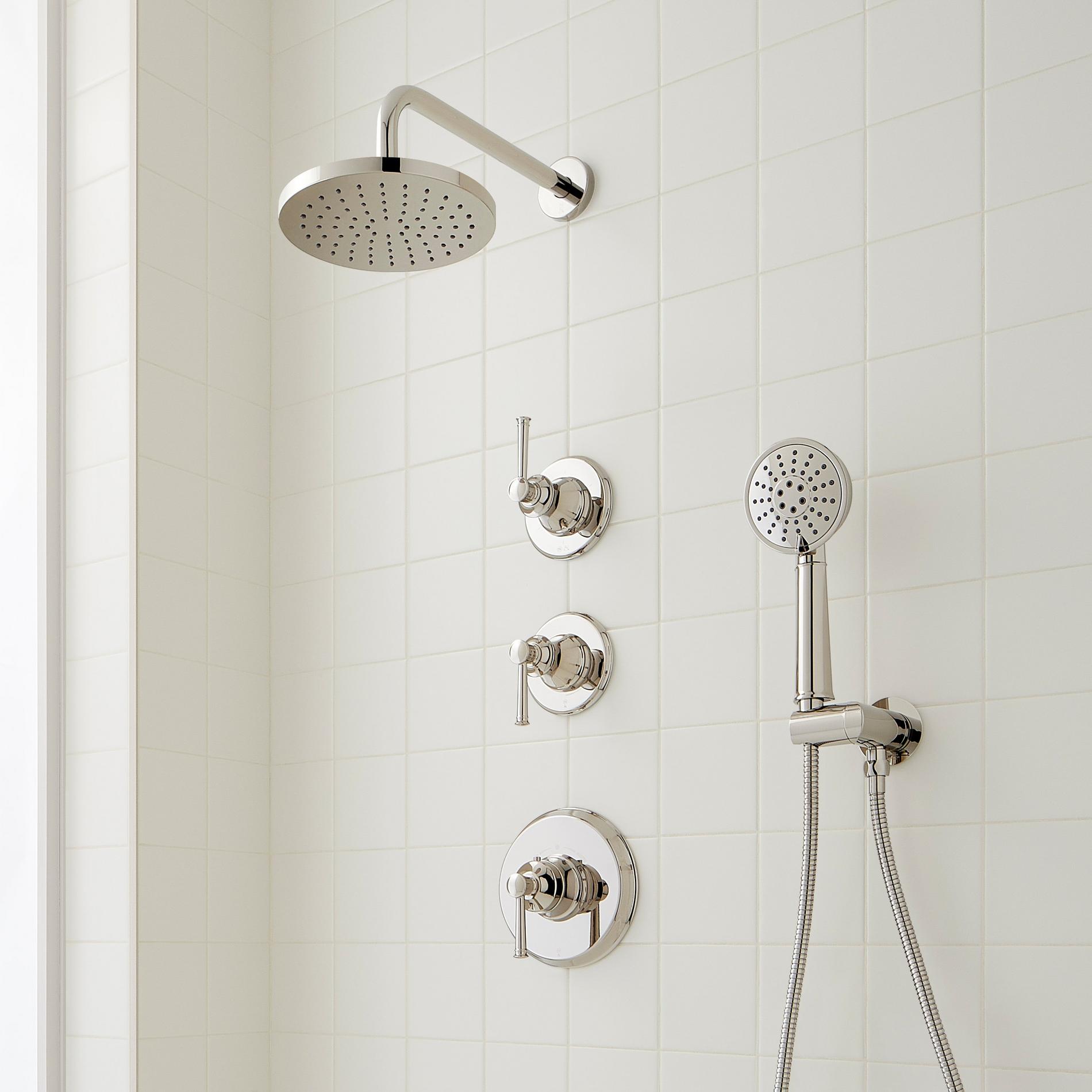 Beasley Thermostatic Shower System with Hand Shower | Signature Hardware
