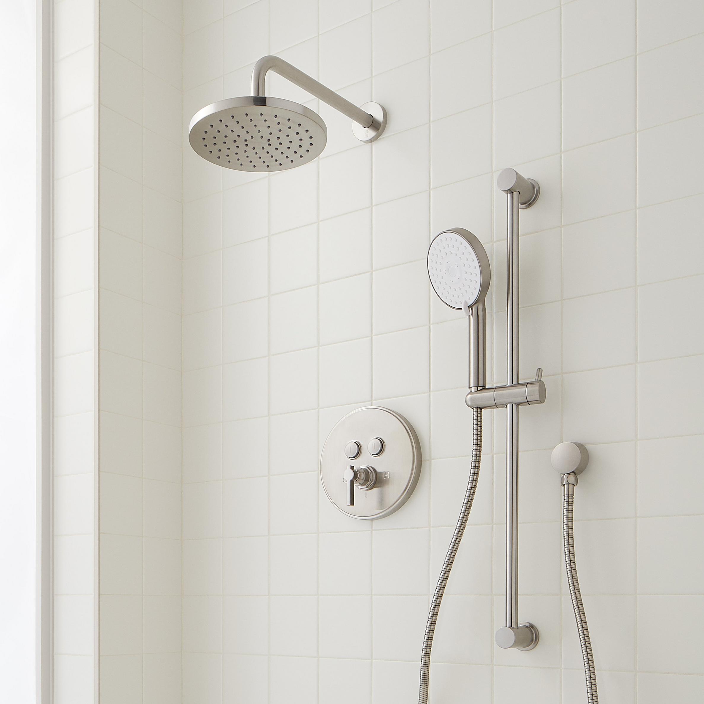 Greyfield Simple Select Shower System with Slide Bar and Hand Shower ...