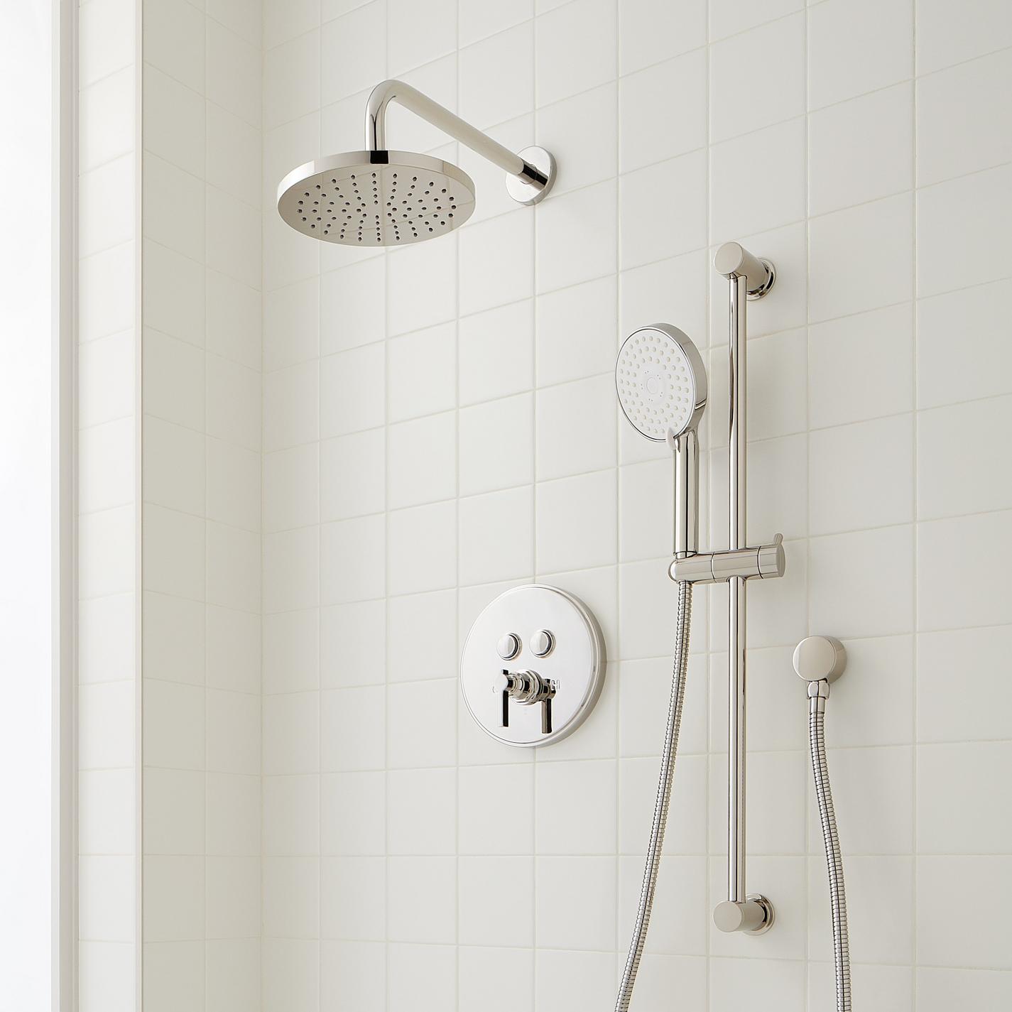 Greyfield Simple Select Shower System with Slide Bar and Hand Shower ...