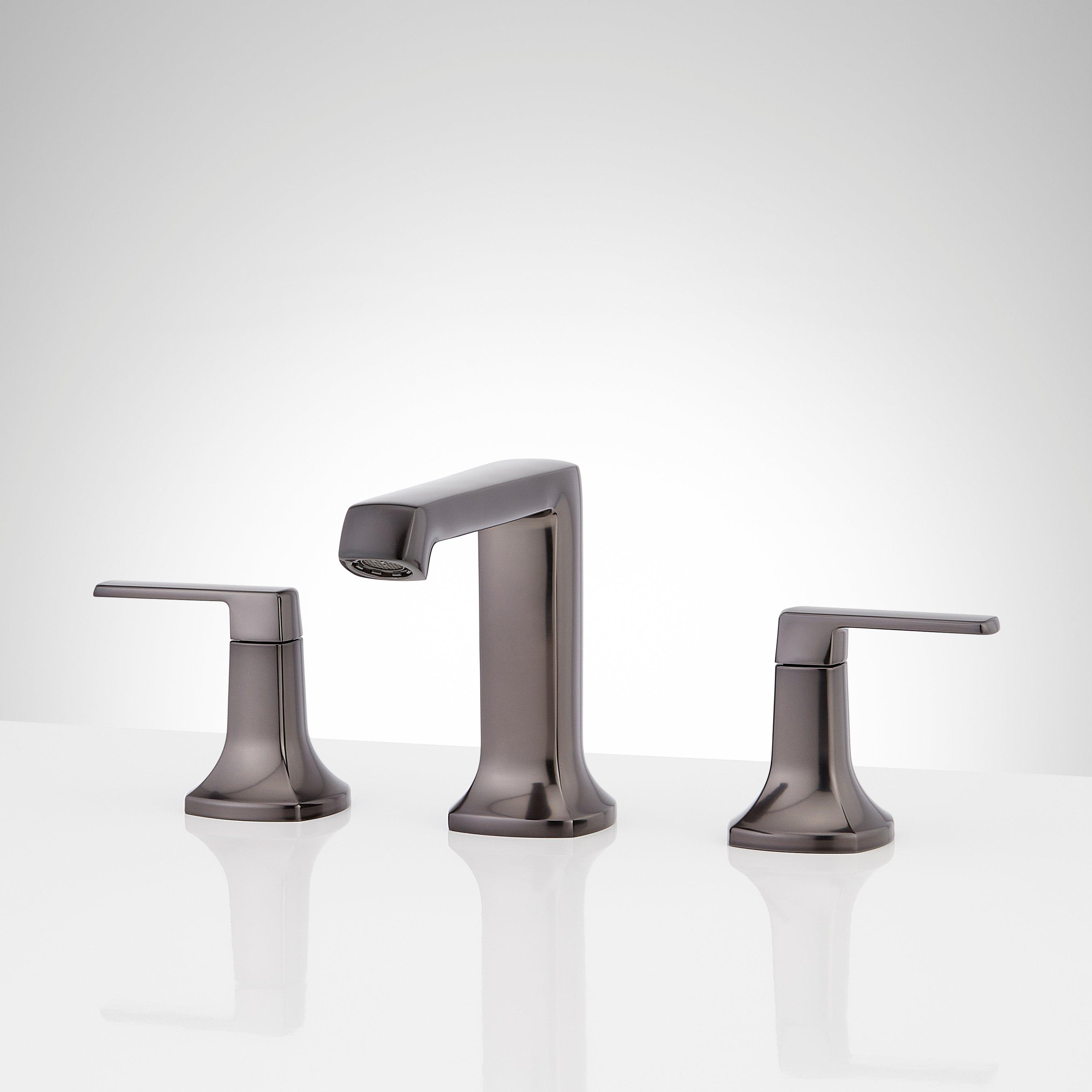 Sefina Widespread Bathroom Faucet - Gunmetal | Signature Hardware