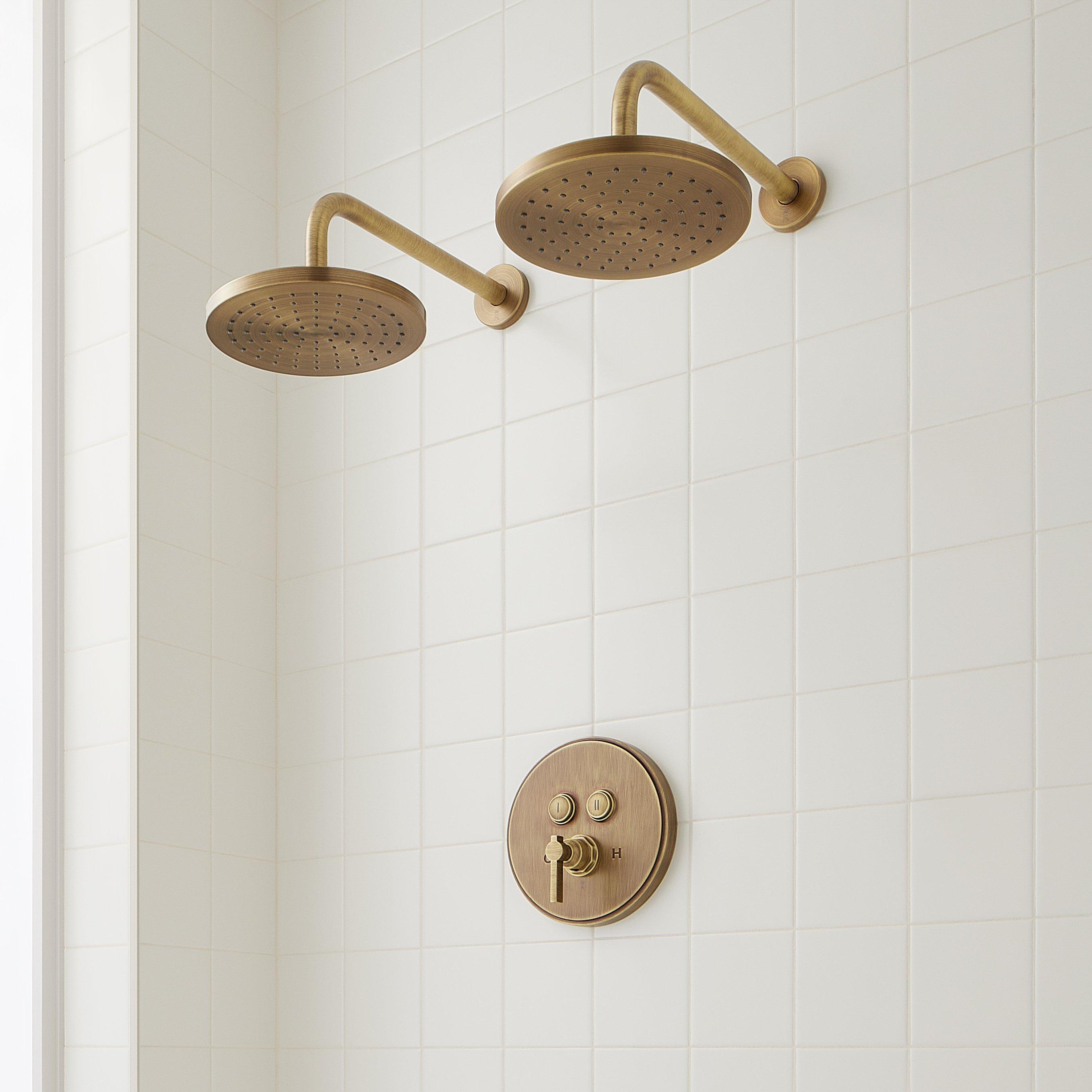 Greyfield Simple Select Shower System with Dual Showerheads | Signature ...