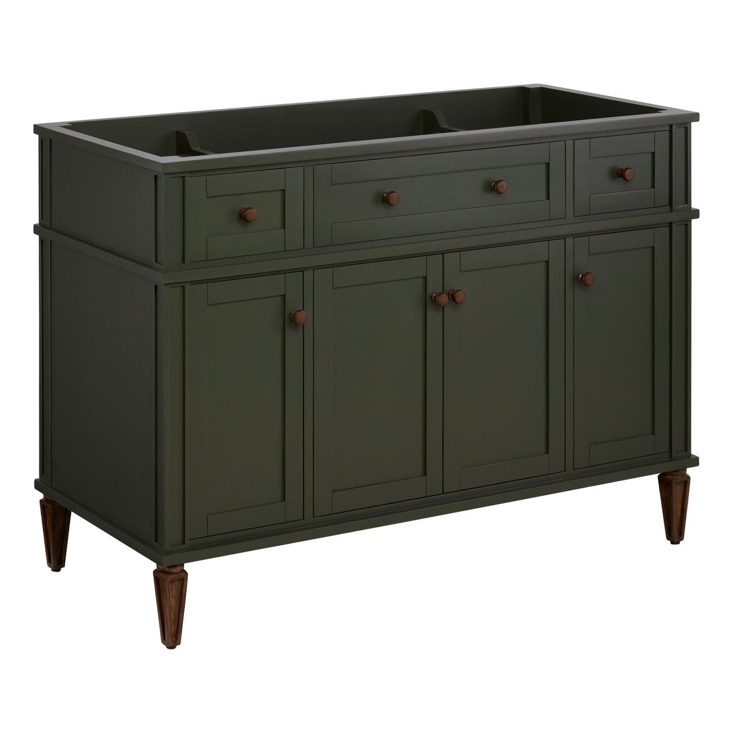 48" Elmdale Vanity with Undermount Sink - Dark Olive Green | Signature ...
