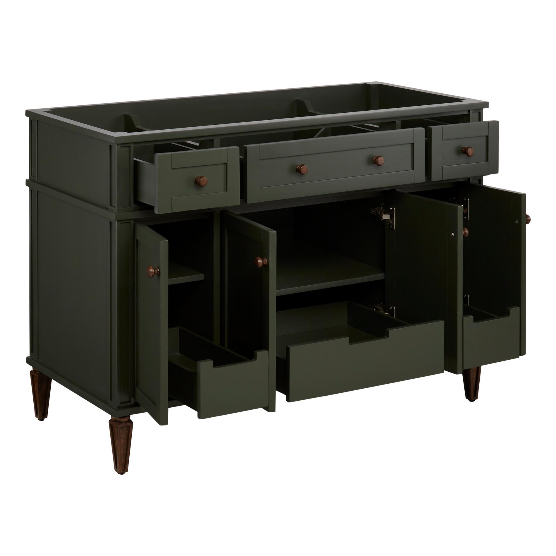 48" Elmdale Vanity with Undermount Sink - Dark Olive Green | Signature ...