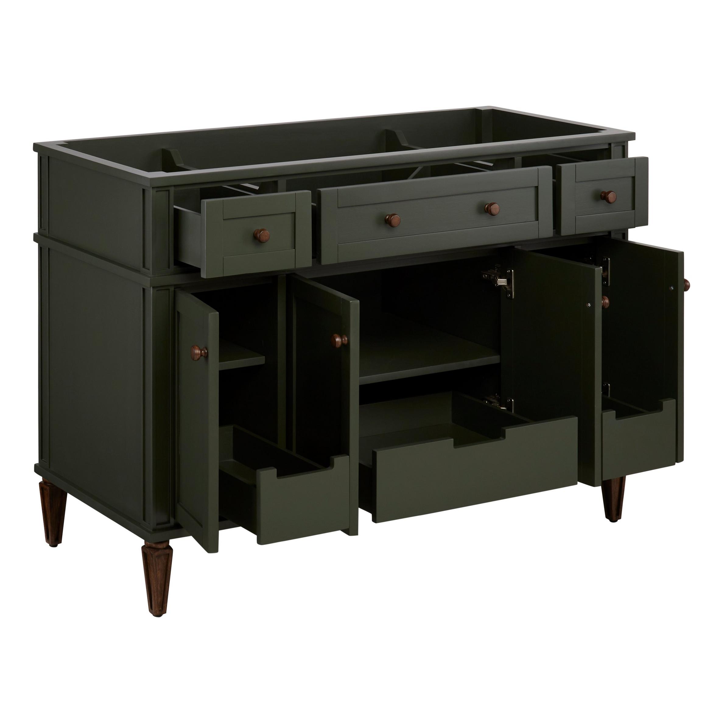 48" Elmdale Vanity with Undermount Sink - Dark Olive Green | Signature ...