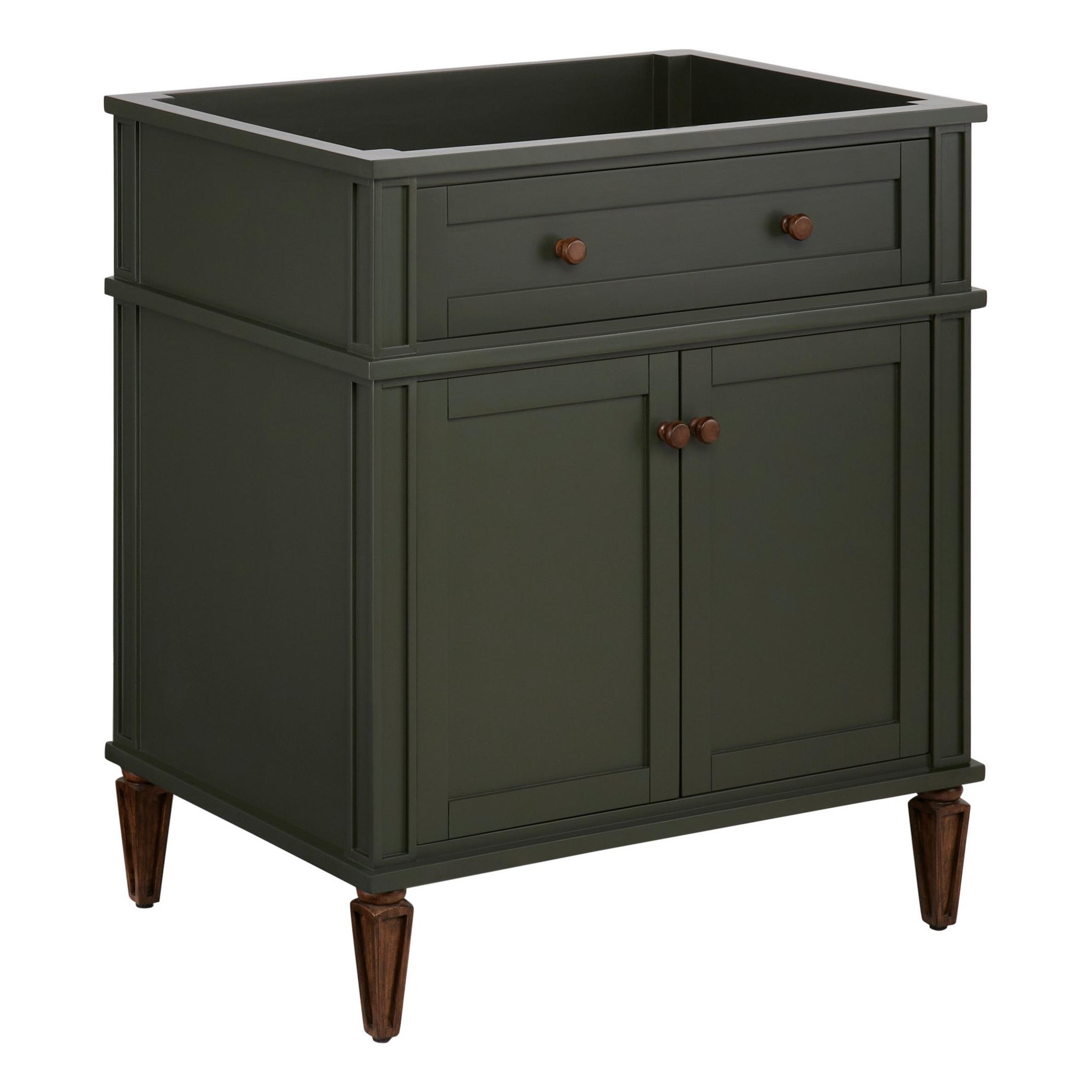 30" Elmdale Vanity with Rectangular Undermount Sink - Dark Olive Green ...