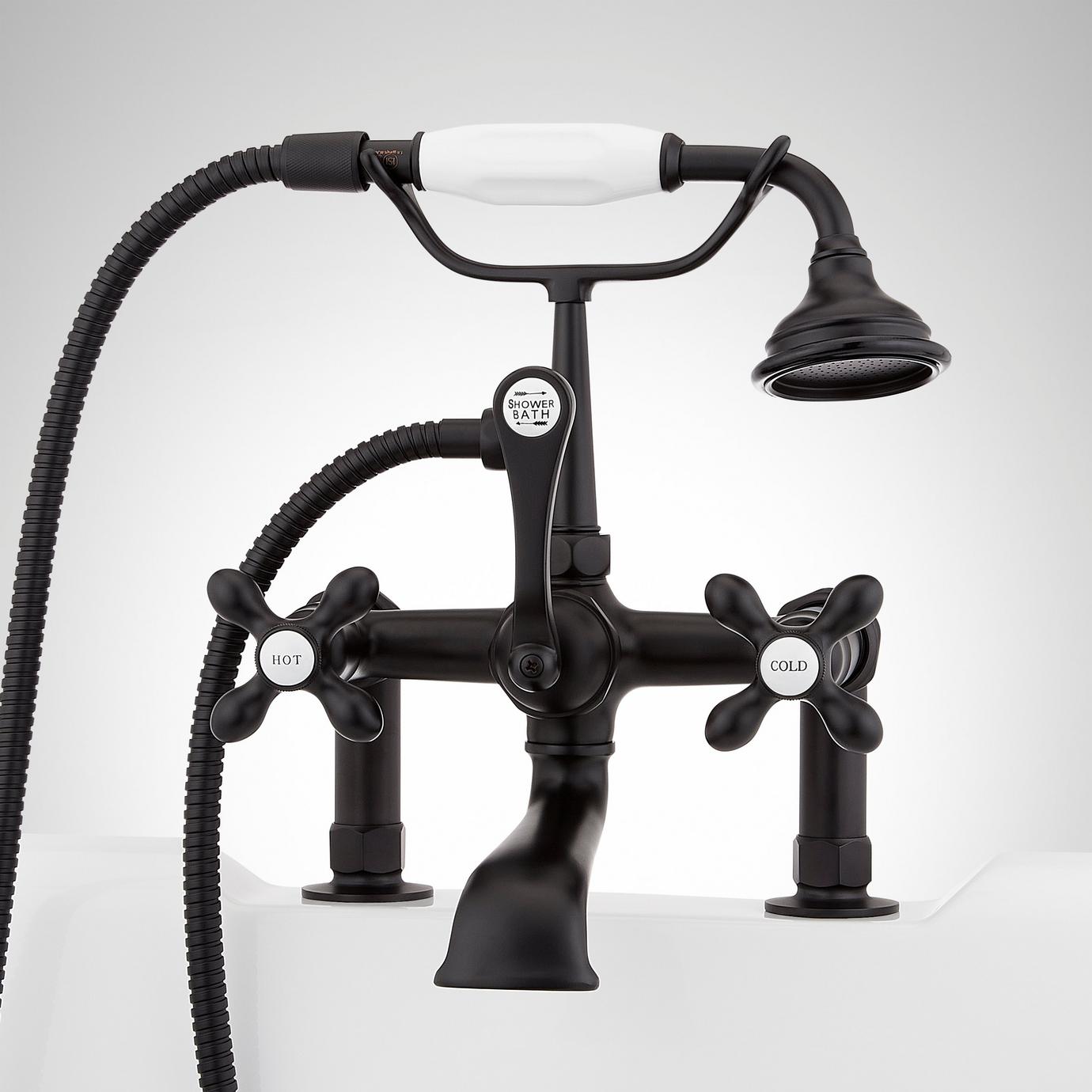 Tub Mounted Faucets, Rim Mounted Tub Faucets | Signature Hardware