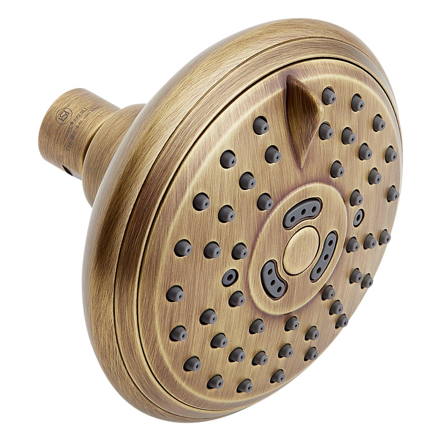 FundamentALL 4-1/2" Round Multifunction 1.75 GPM Shower Head ...