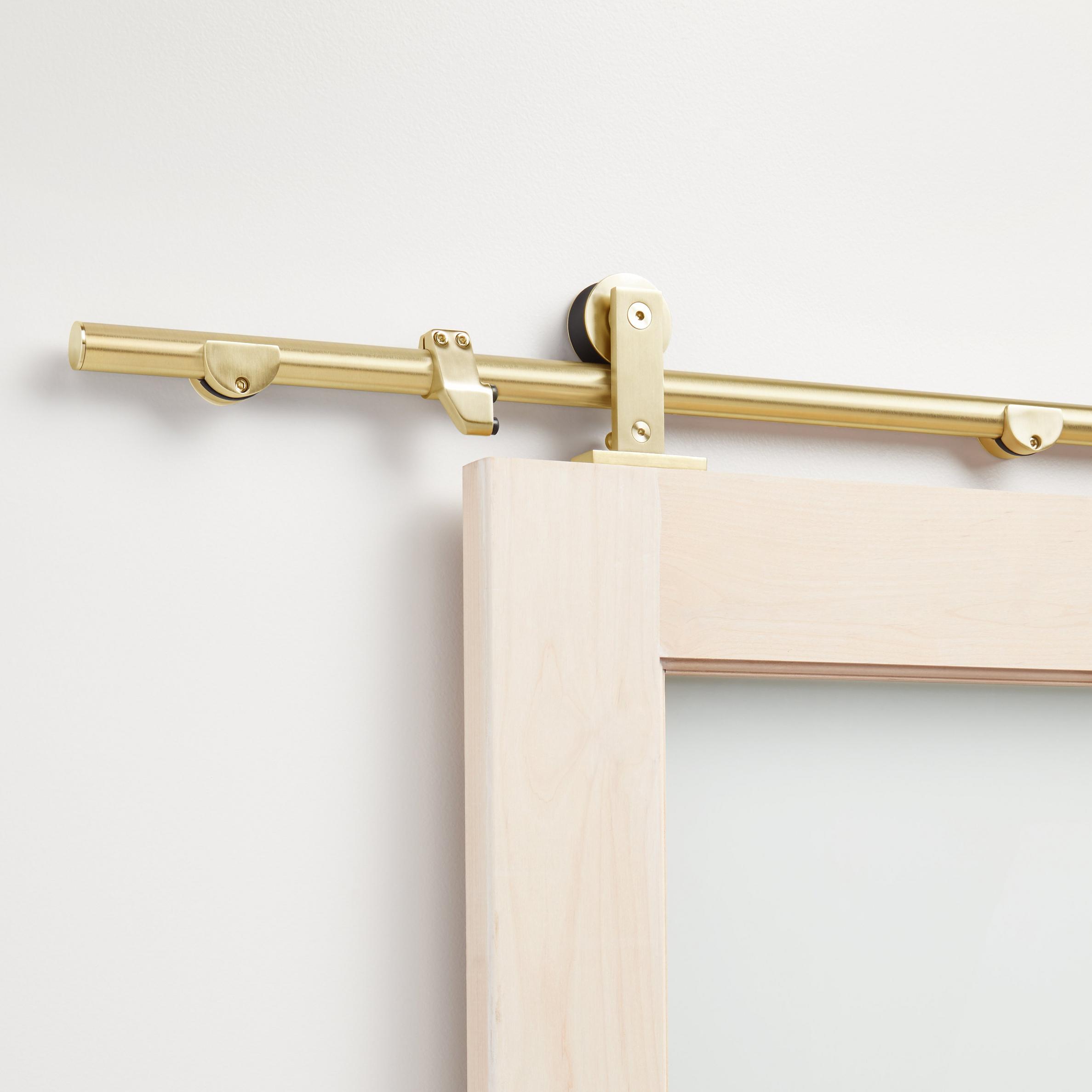 96" Amici Single Roller Top-Mount Barn Door Hardware Kit | Signature ...