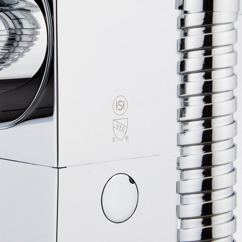 Sefina Freestanding Tub Faucet with Hand Shower and Rough-In Valve with ...