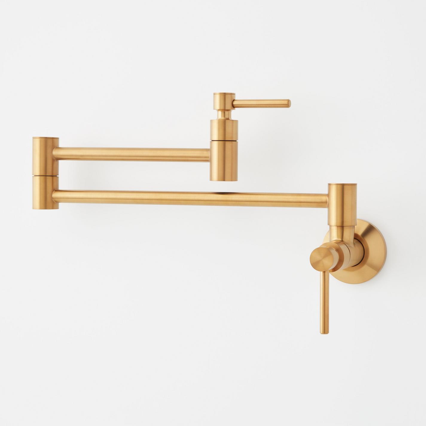 Modern Retractable Wall-Mount Pot Filler Faucet | Signature Hardware