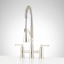 Beasley Bridge Kitchen Faucet with Pull-Down Spring Spout | Signature ...