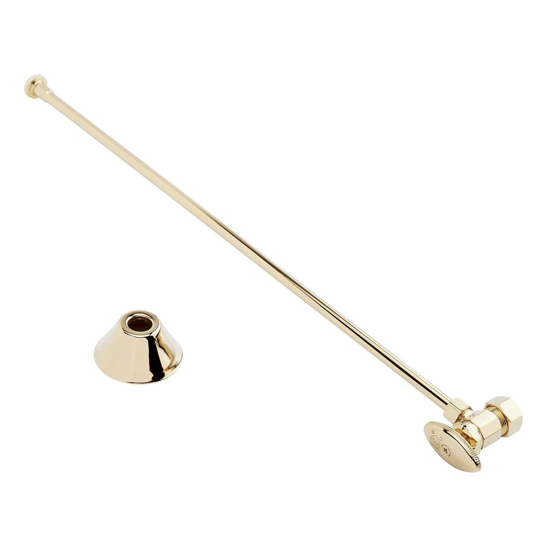 Toilet Supply Kit with 5/8" OD X 3/8" OD Angle Stop | Signature Hardware