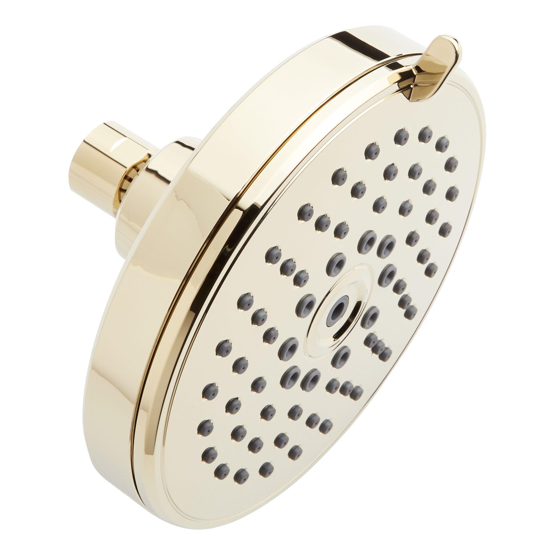 FundamentALL 6" Round Multifunction 2.5 GPM Shower Head - Polished ...