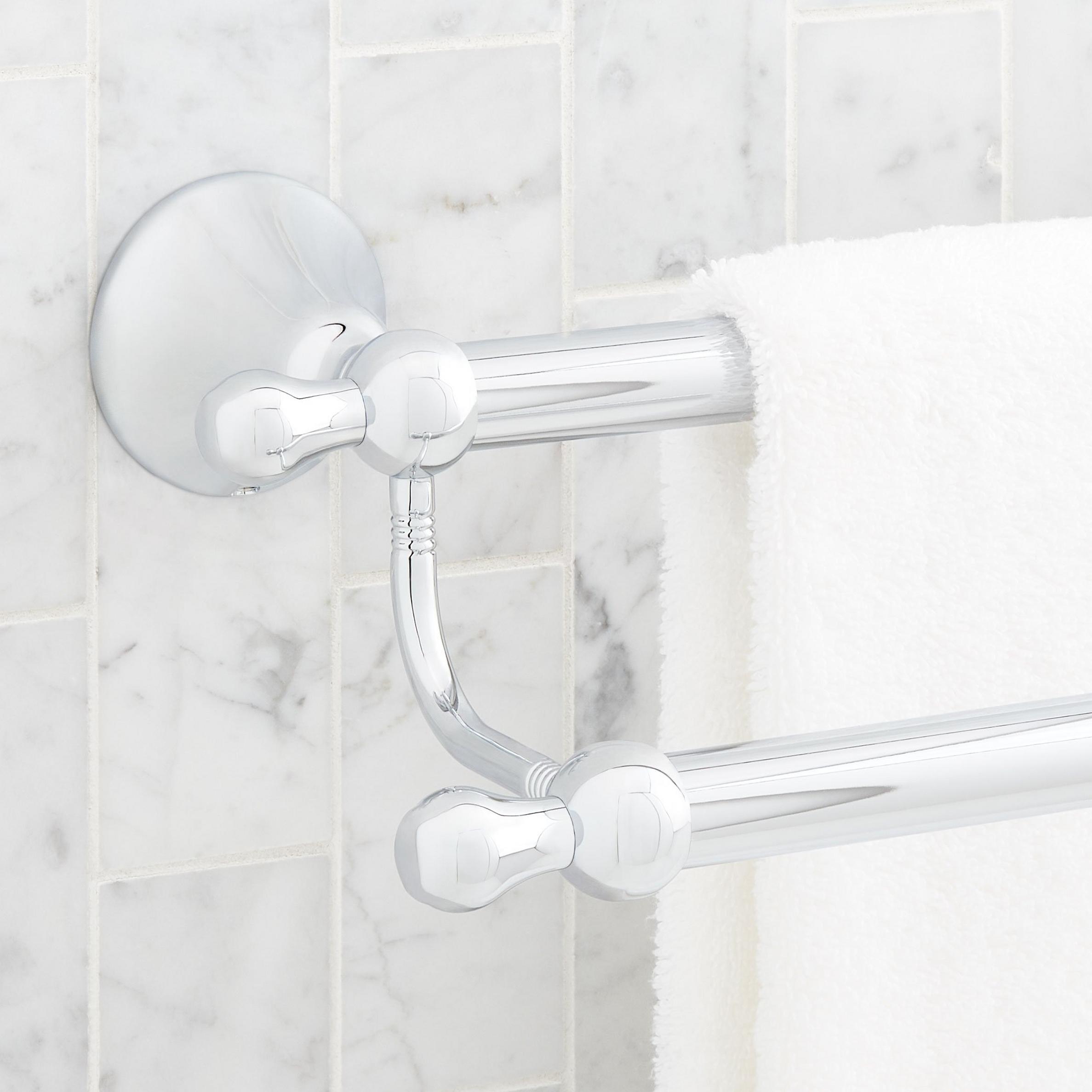 24" Traditional Double Towel Bar | Signature Hardware