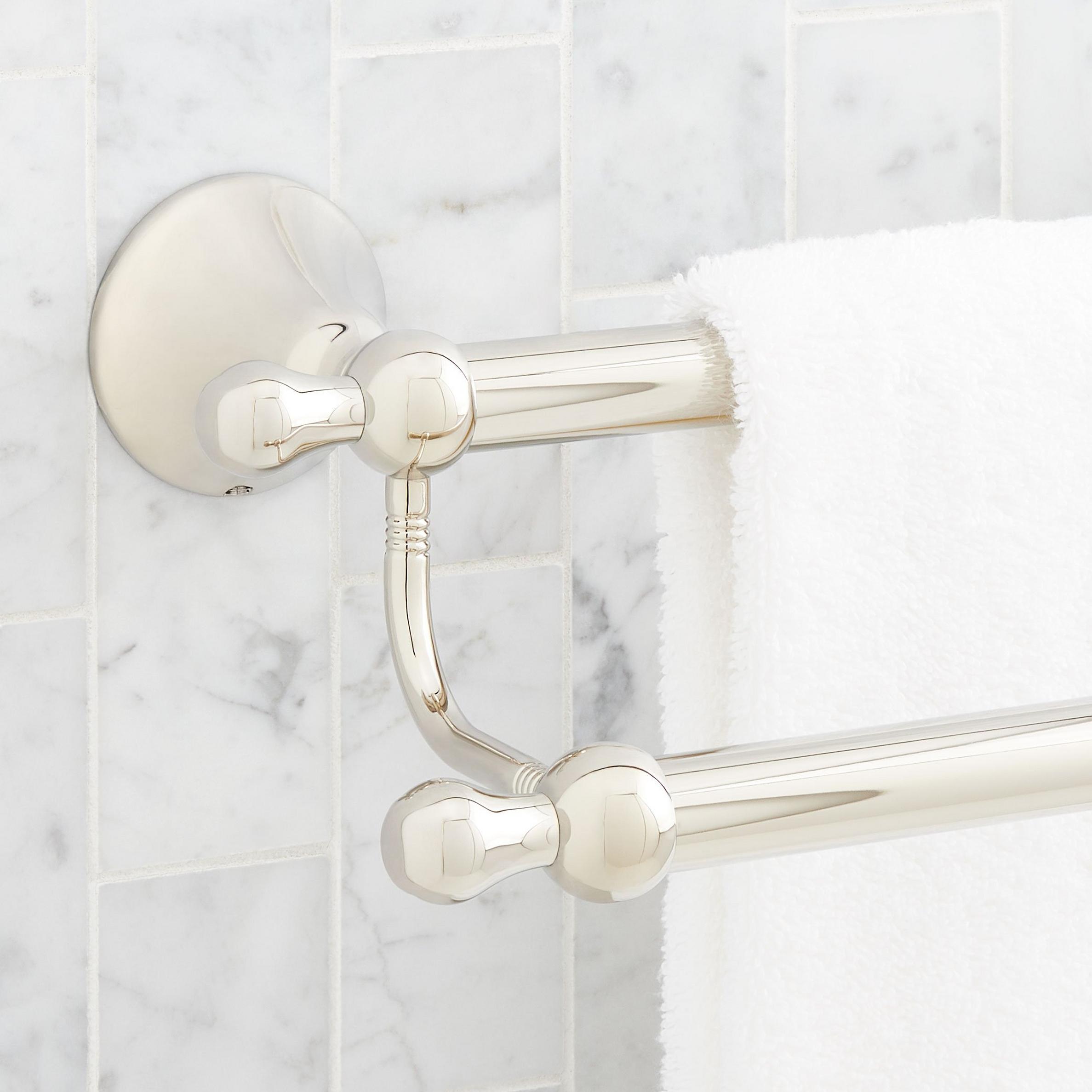 24" Traditional Double Towel Bar | Signature Hardware