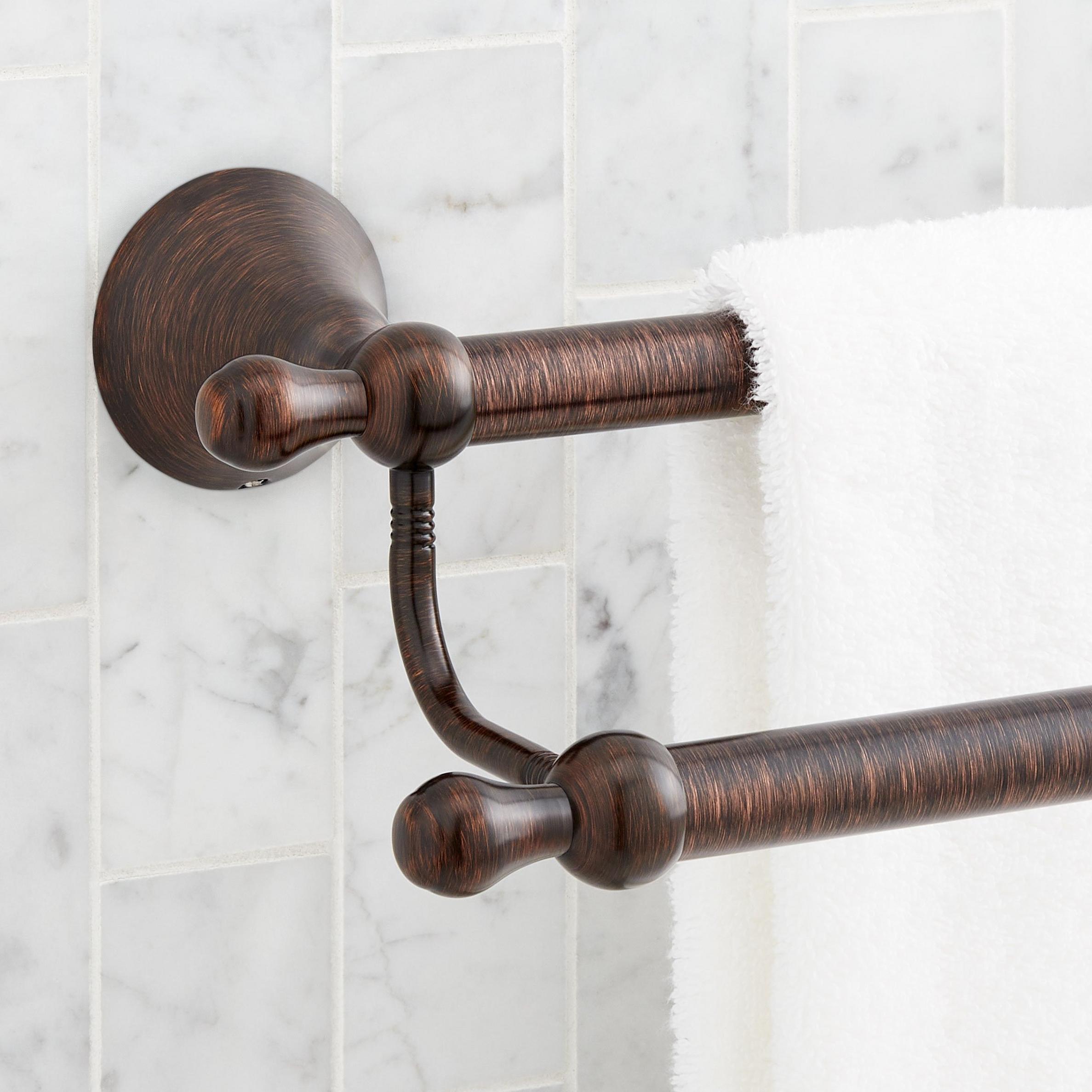 24" Traditional Double Towel Bar | Signature Hardware