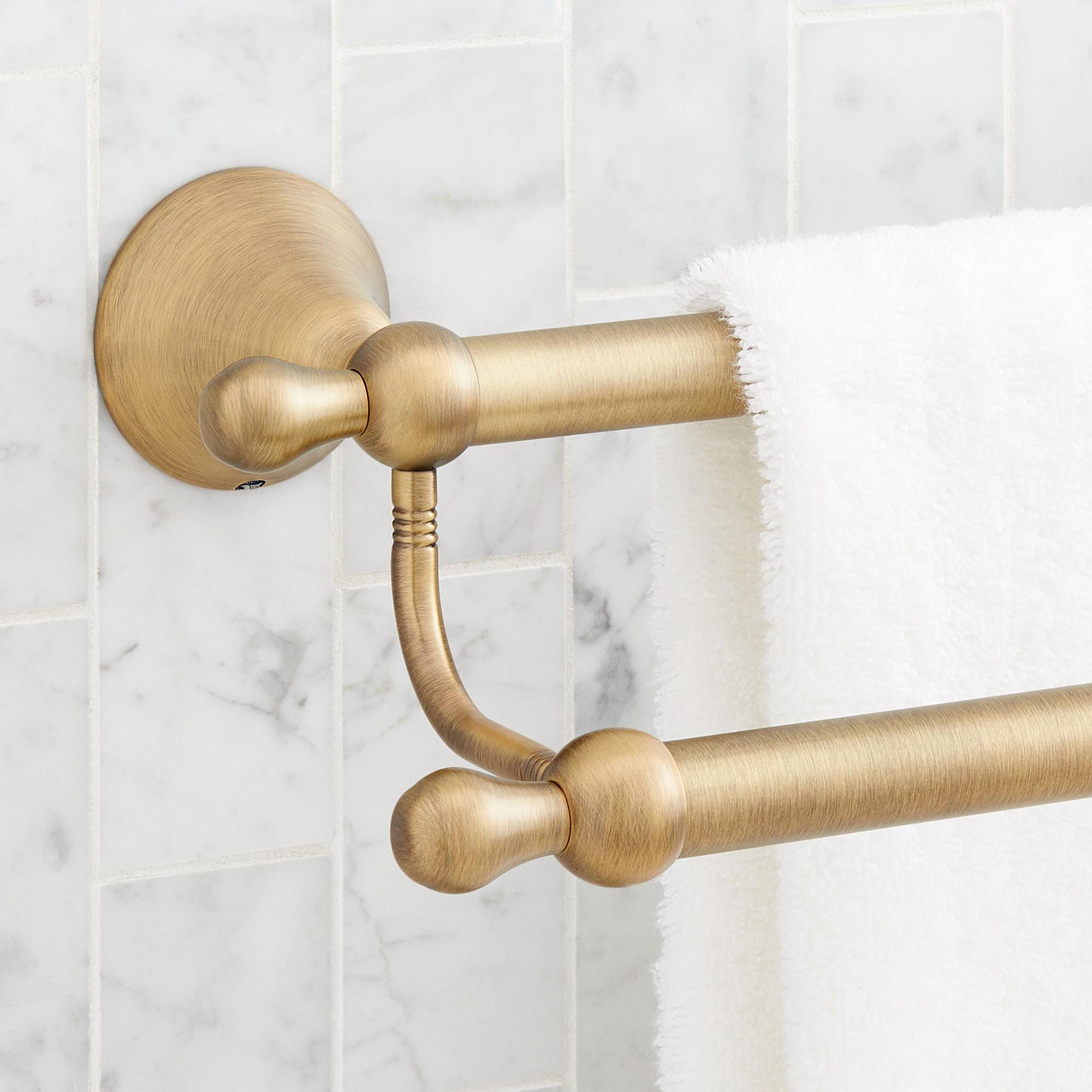 24" Traditional Double Towel Bar | Signature Hardware