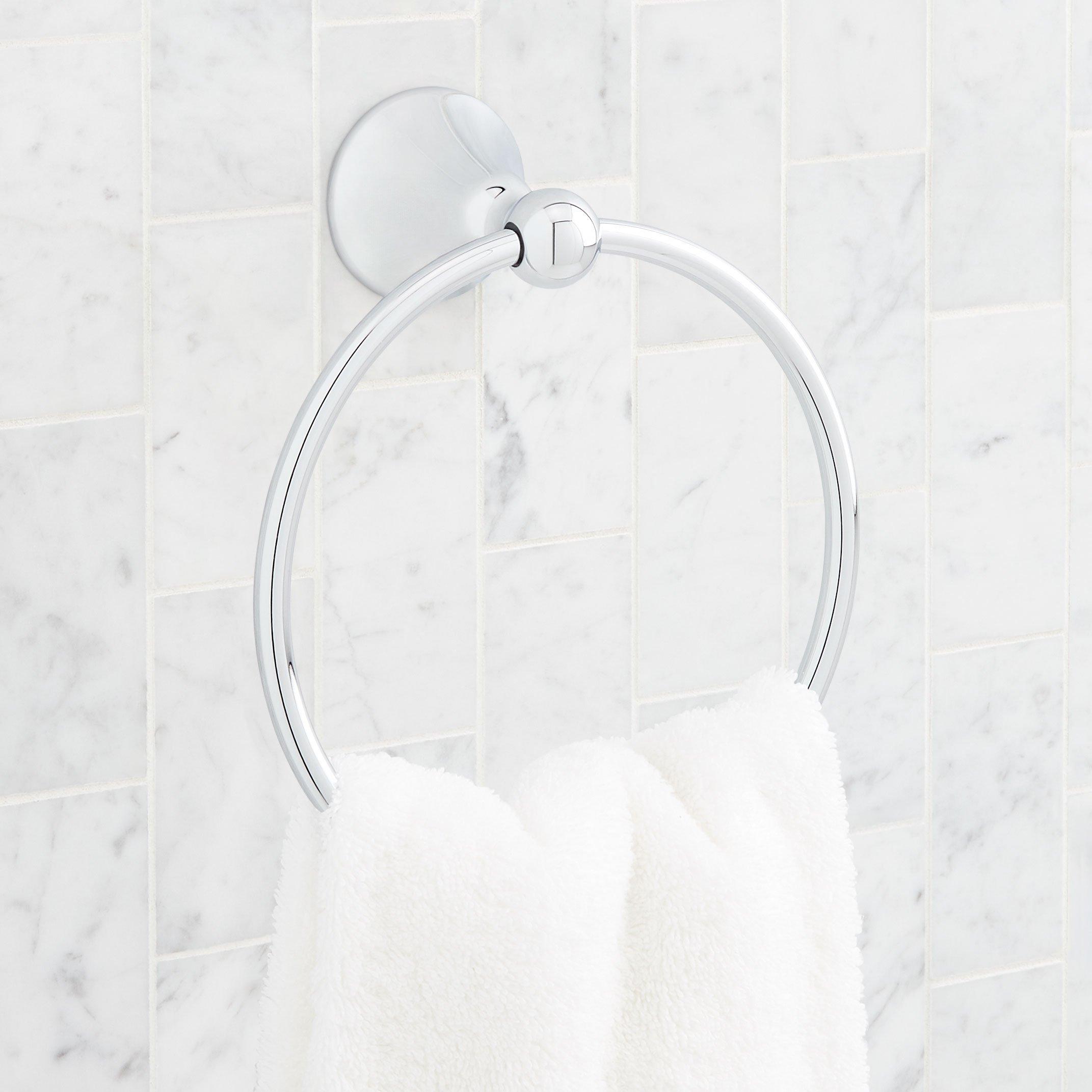 Traditional Towel Ring - Chrome | Signature Hardware