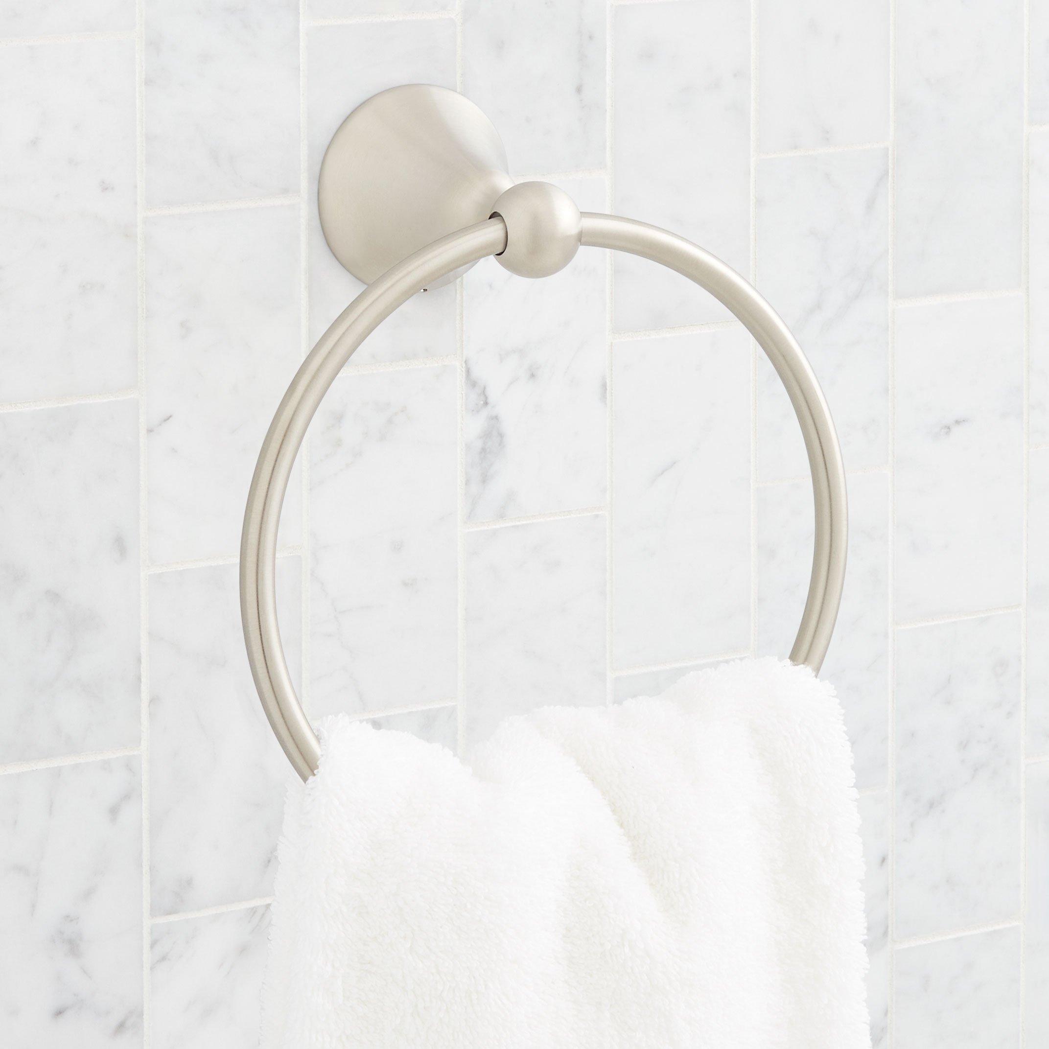 Traditional Towel Ring - Brushed Nickel | Signature Hardware