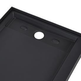 60" Solid Surface Stone Shower Base - Matte Black | Signature Hardware