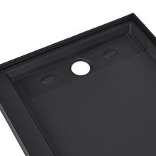 60" Solid Surface Stone Shower Base - Matte Black | Signature Hardware