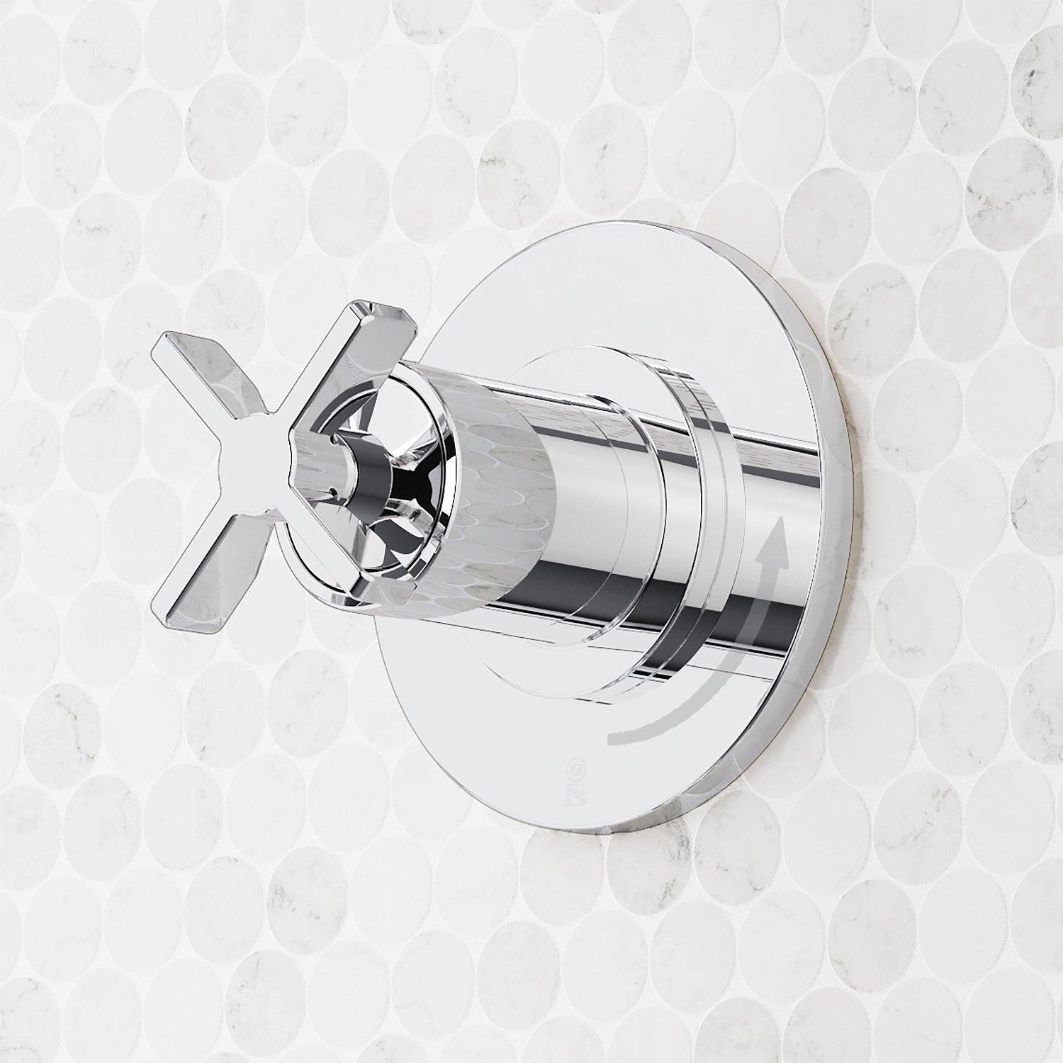 Vassor In-Wall Shower Volume Control Handle - Chrome | Signature Hardware